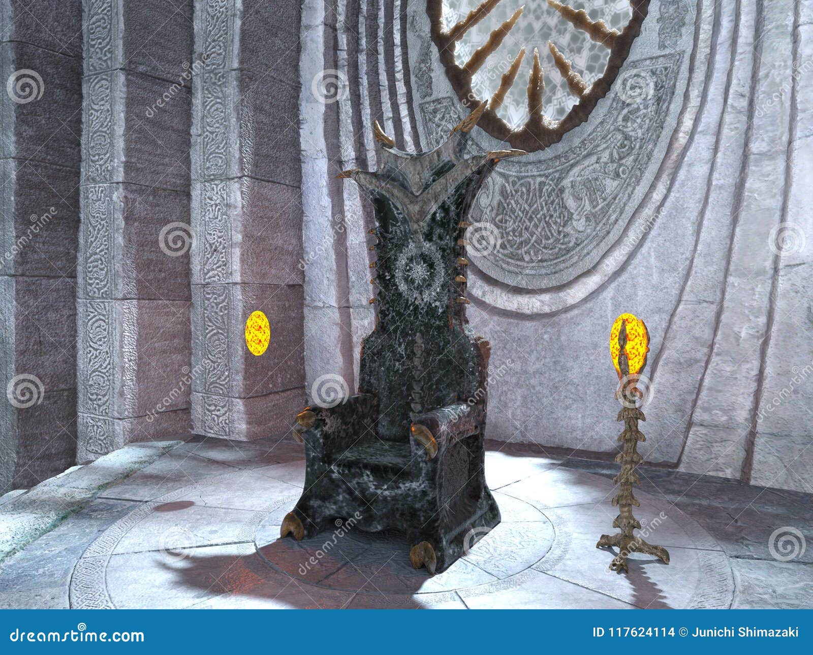 Troon stock illustratie. Illustration of paleis, troon - 117624114