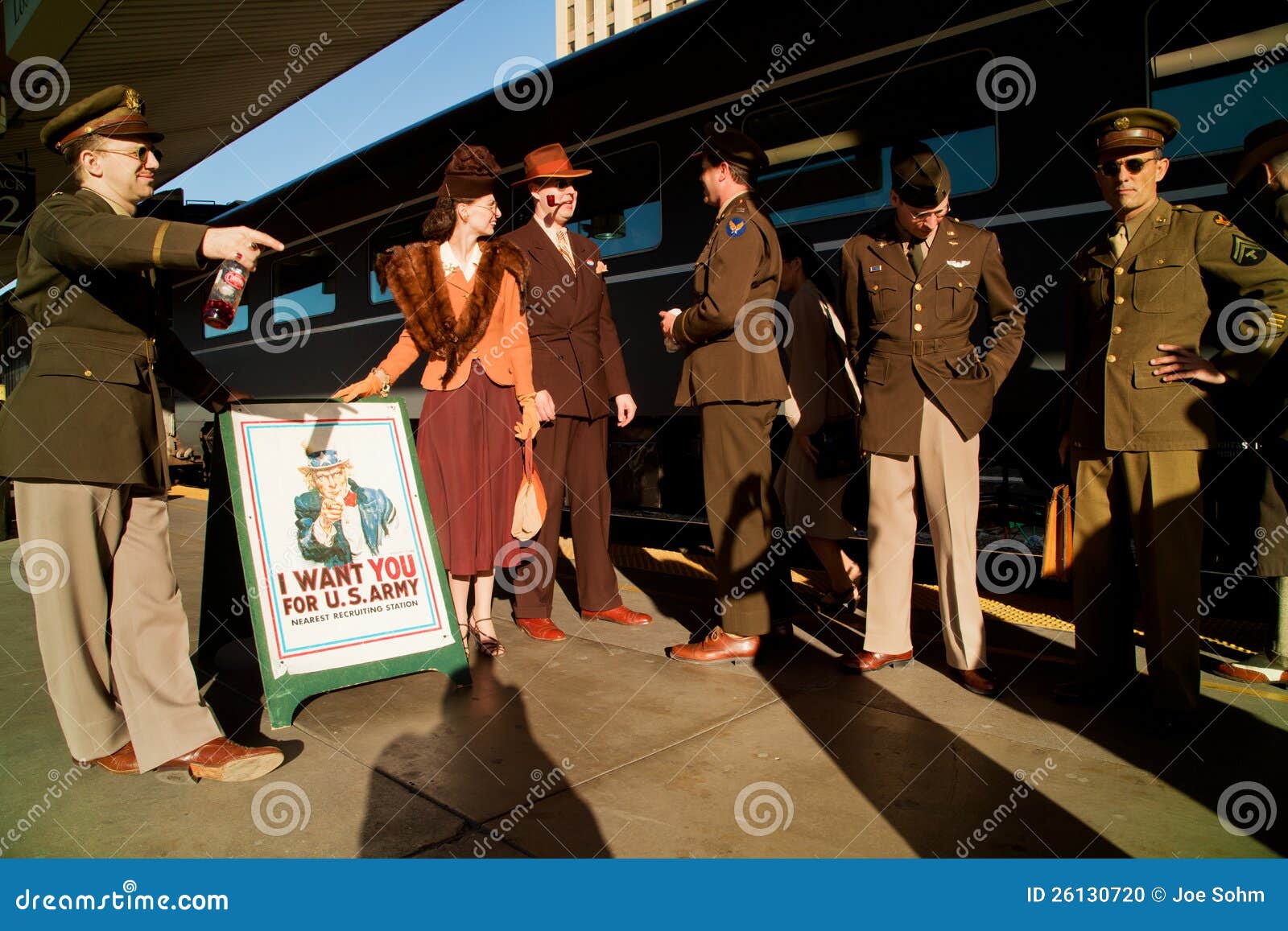 Troop Train and Uncle Sam editorial image. Image of american - 26130720