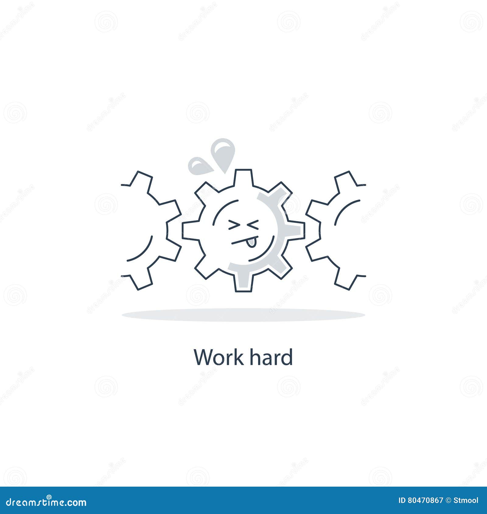 Trop de concept de travail illustration de vecteur. Illustration du ...