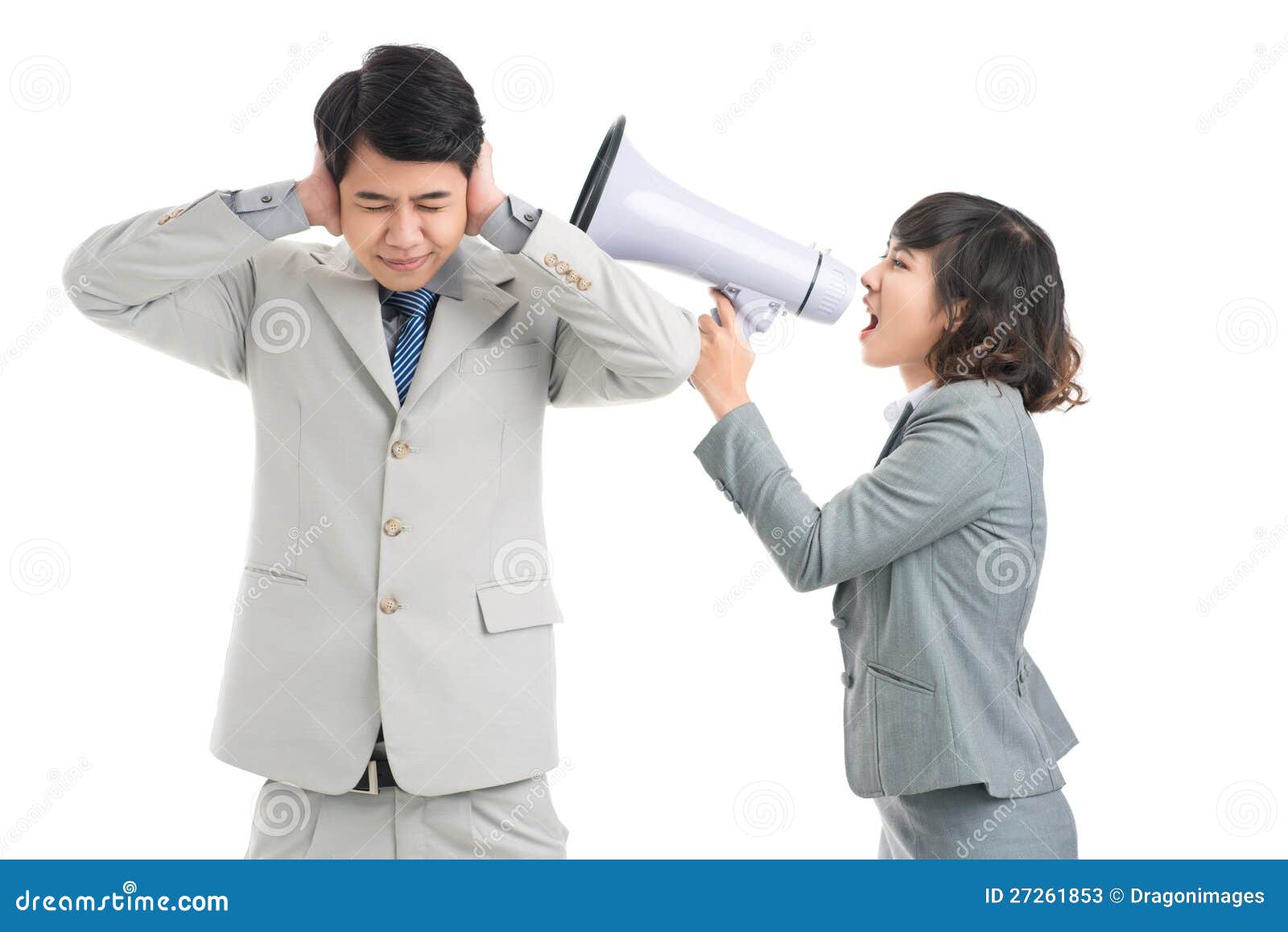 Trop fort image stock. Image du adulte, aloud, businesswoman - 27261853