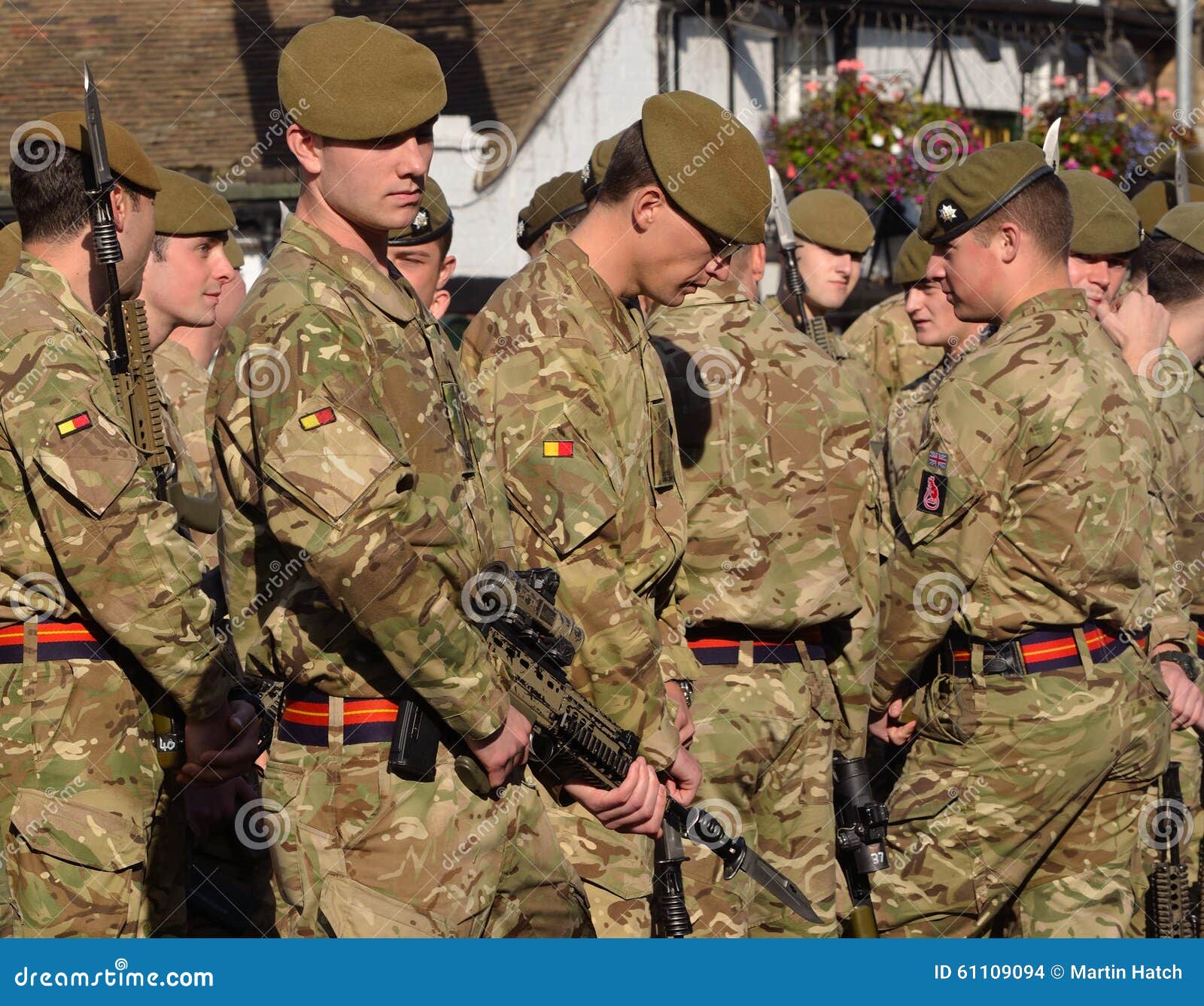 Tropas Del Regimiento Real De Anglian Imagen de archivo editorial ...