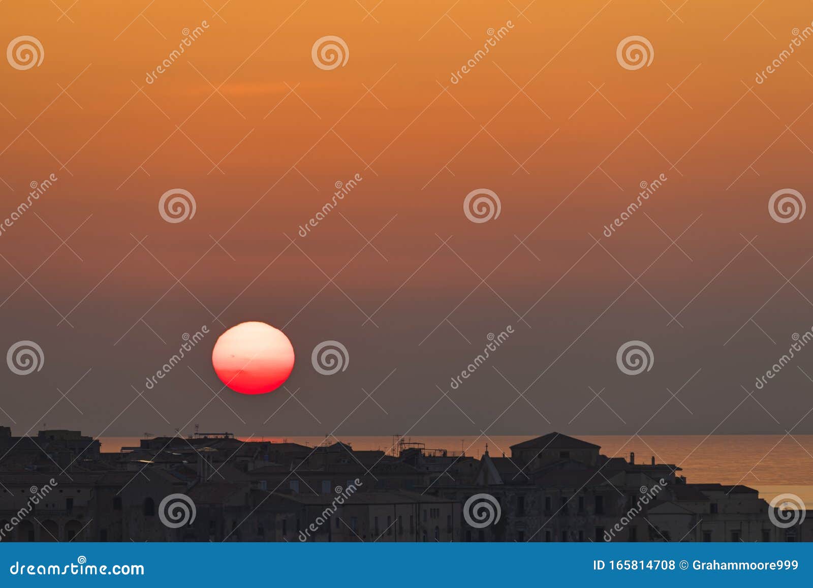 Tropea sunset stock photo. Image of landscape, italy - 165814708