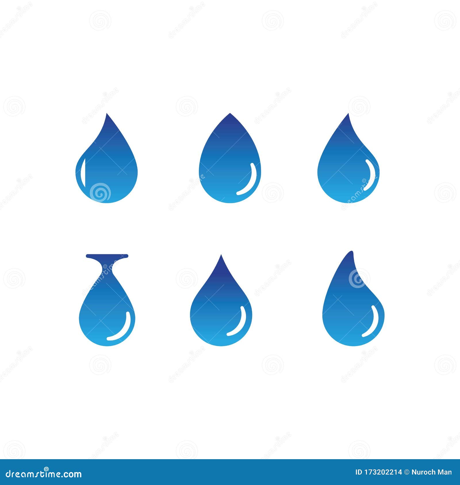 Tropfen Wasser Logo Und Symbol Vorlage Vektor Abbildung - Illustration ...