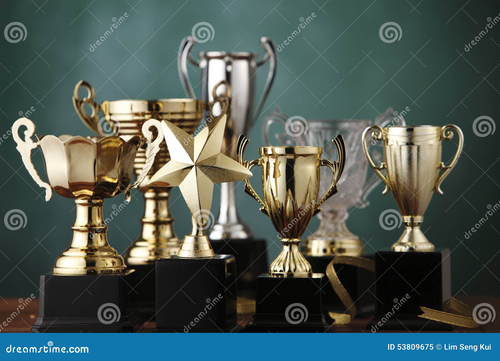 Trophies stock image. Image of metal, object, congratulation - 53809675