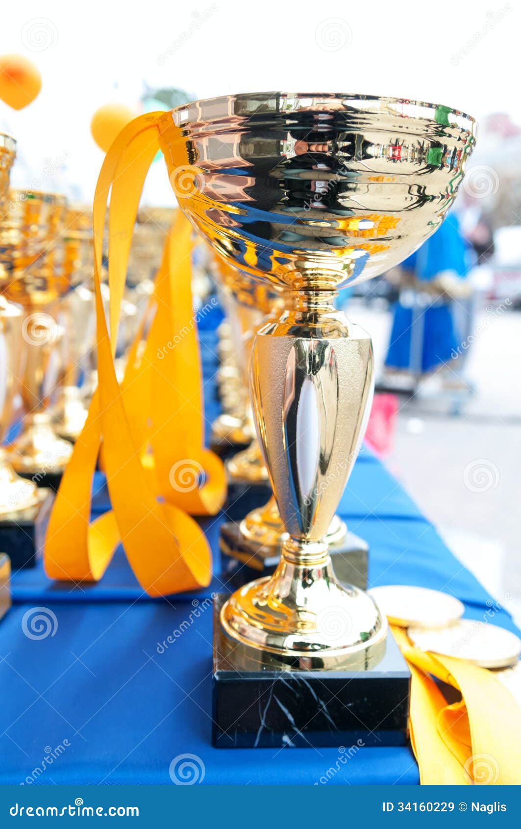 Trophies stock image. Image of shine, celebration, golden - 34160229