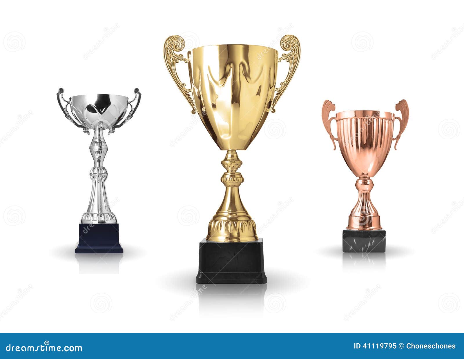 Trophies stock image. Image of raise, silver, three, metal - 41119795