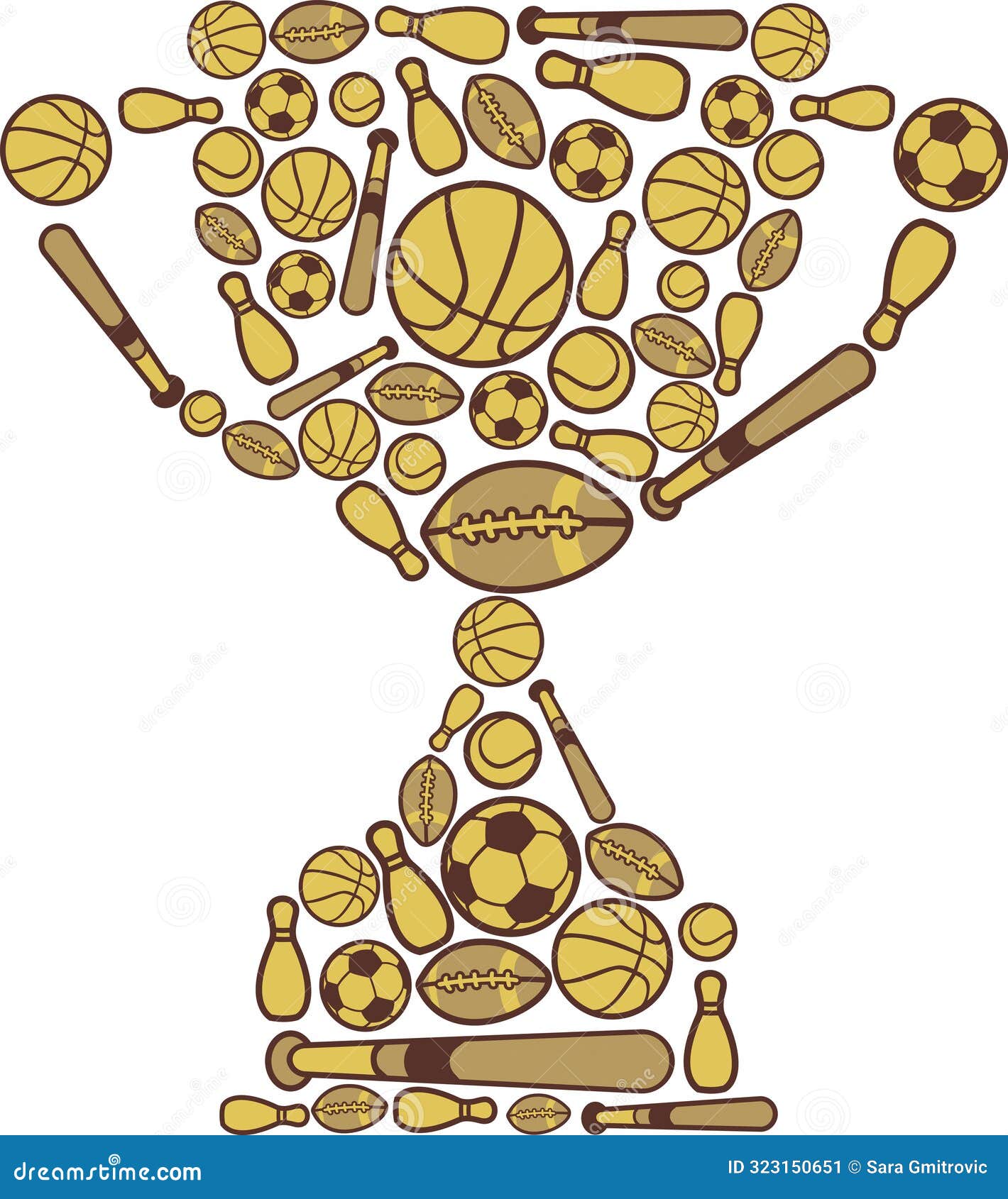 Trophy character stock illustration. Illustration of artwork - 323150651
