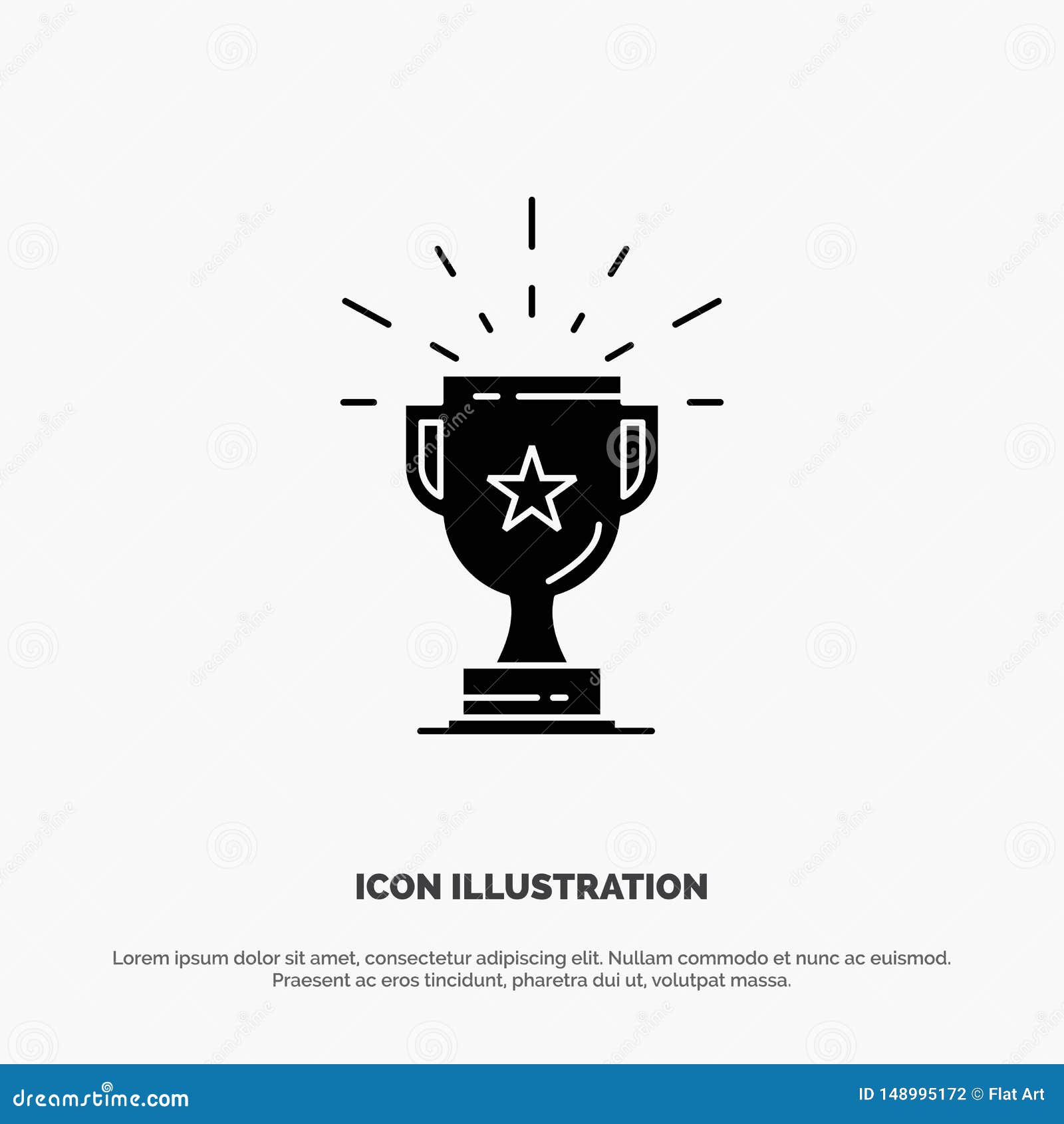 Trophy, Achievement, Award, Business, Prize, Win, Winner Solid Glyph ...