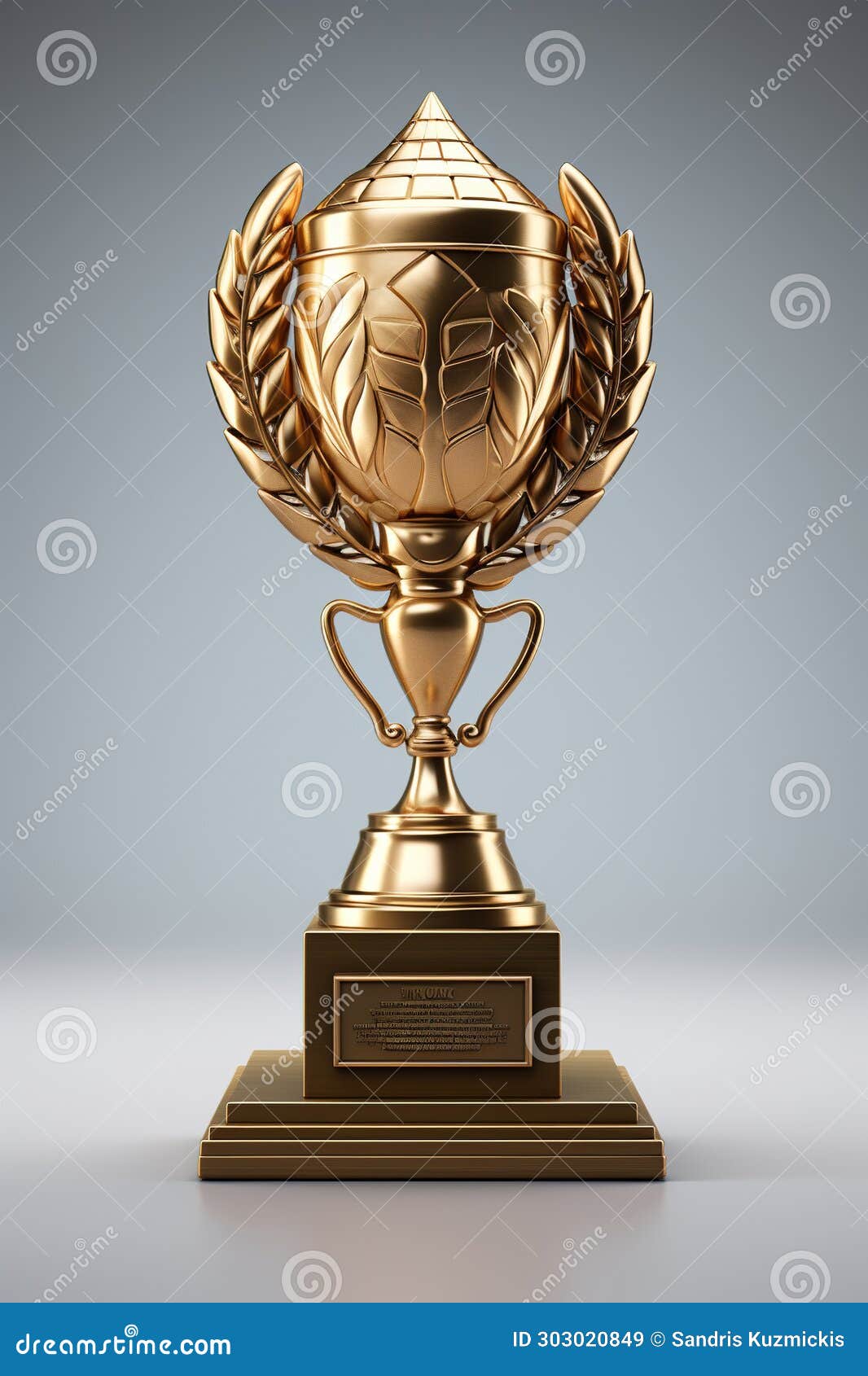 A Trophy of an Artistic Form. Generative AI Stock Illustration ...