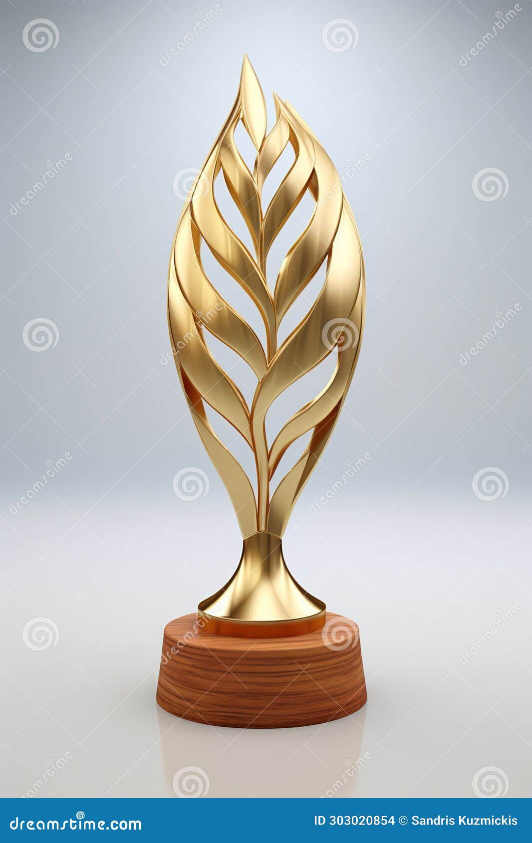 A Trophy of an Artistic Form. Generative AI Stock Illustration ...