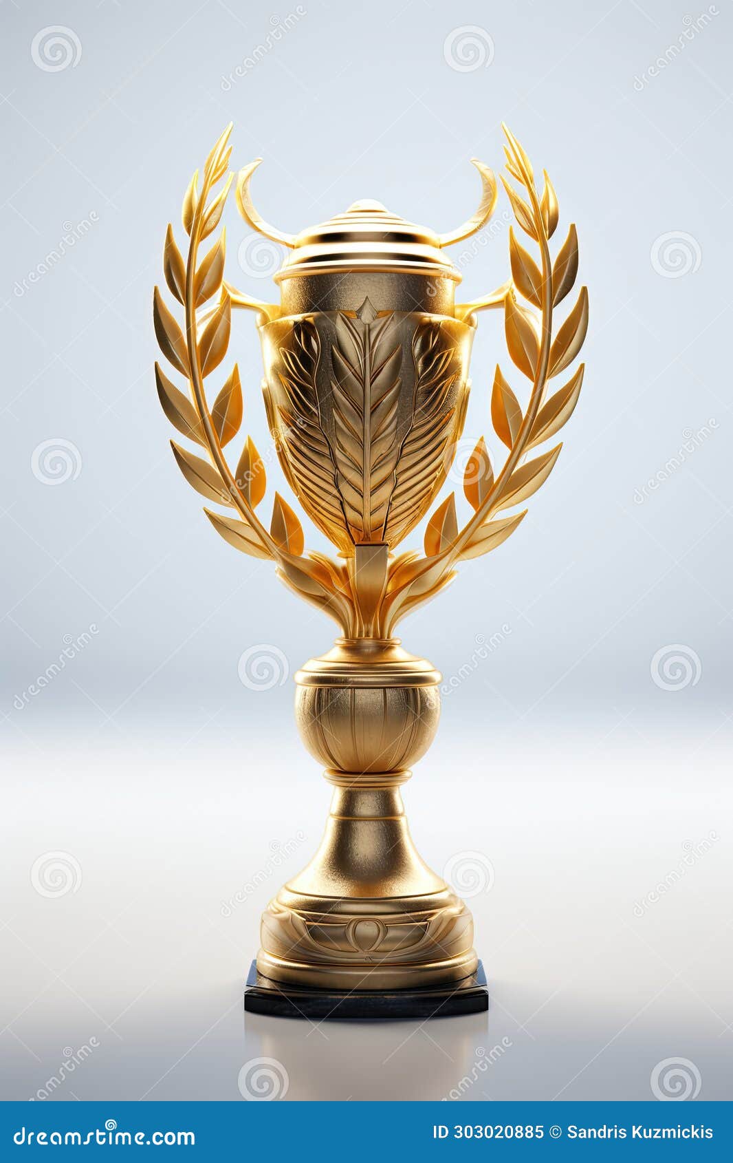 A Trophy of an Artistic Form. Generative AI Stock Illustration ...