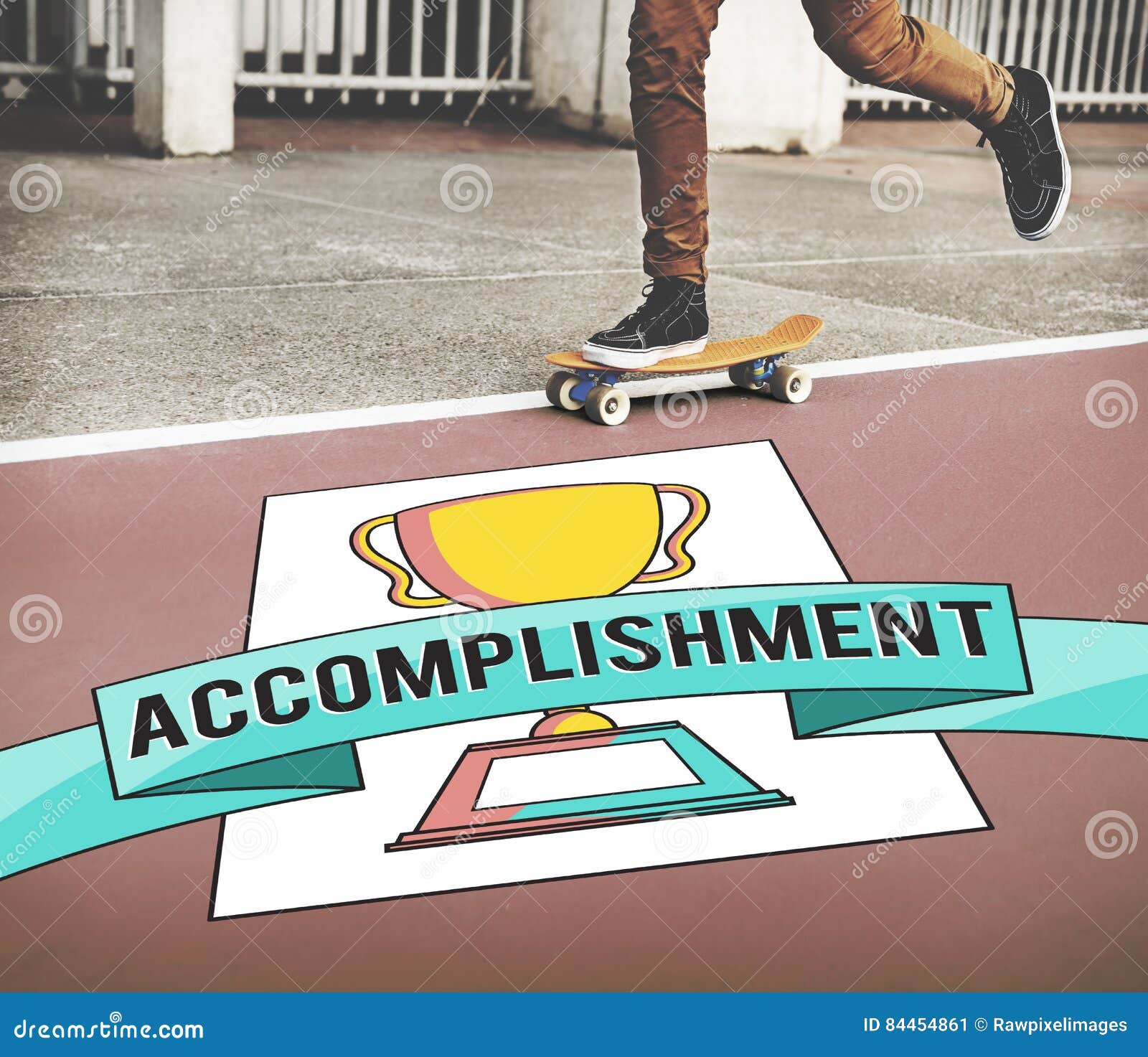 Trophy Award Achievement Success Accomplishment Concept Stock Image ...