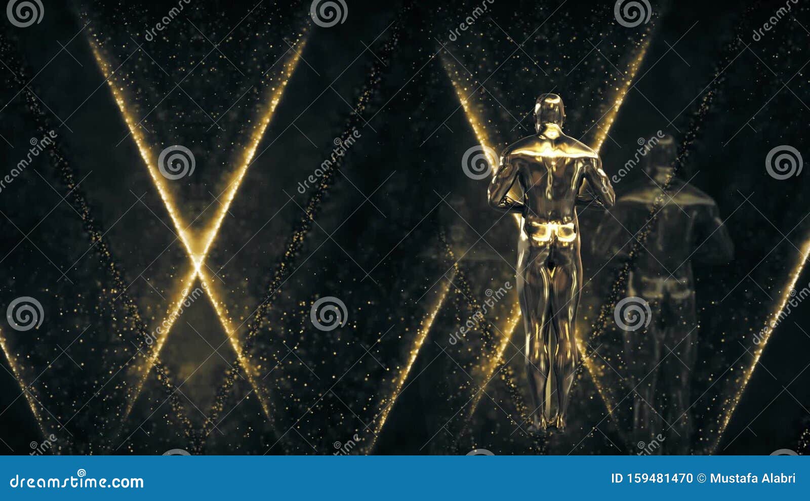 Trophy Award Ceremony Intro with Space for Title Text Nomination Stock ...