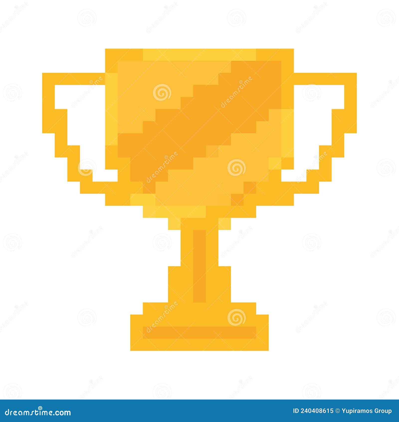 Trophy In Pixel Art. For 8 Bit Games. Vector Illustration ...