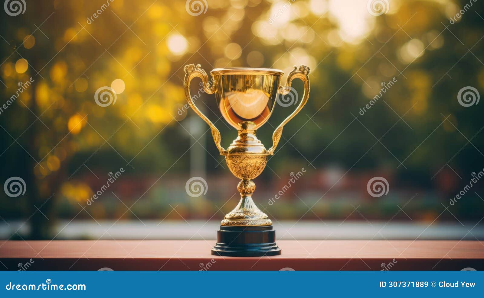 A Trophy Awarded for Excellence and Success Stock Illustration ...