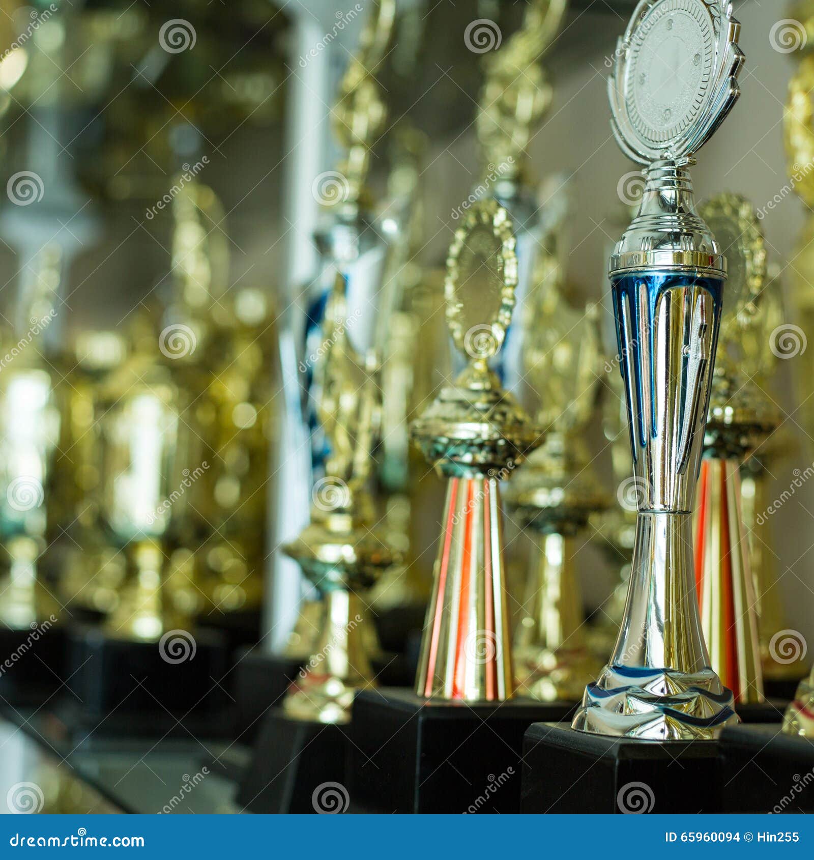 Trophy Awards for Champion Leadership Stock Photo - Image of metal ...