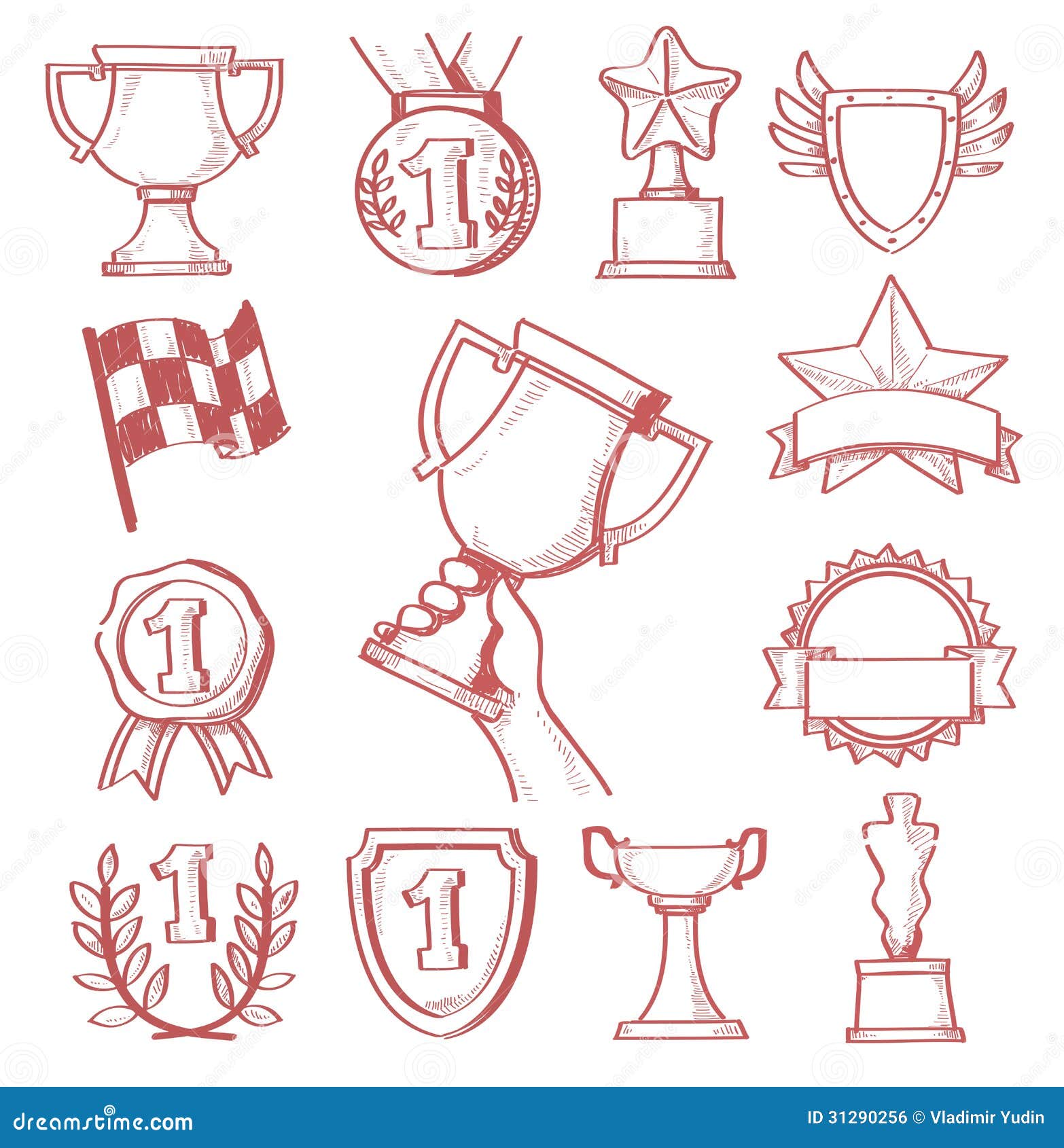Trophy And Awards Vector Illustration | CartoonDealer.com #31290256