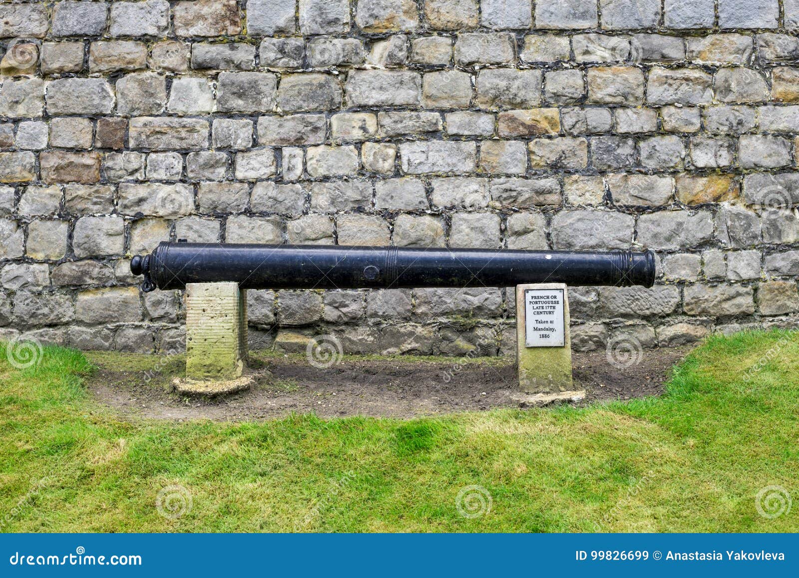 A Trophy Cannon Displayed at Windsor Castle Stock Image - Image of ...