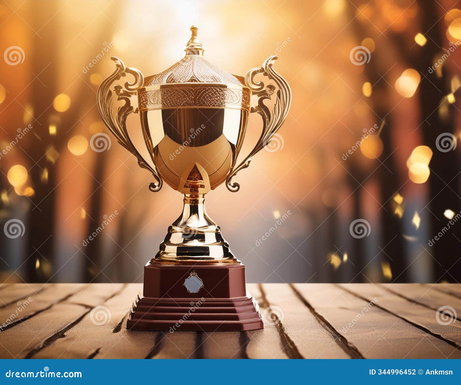 Trophy Celebration Signifying Winning And Achievement Royalty-Free ...