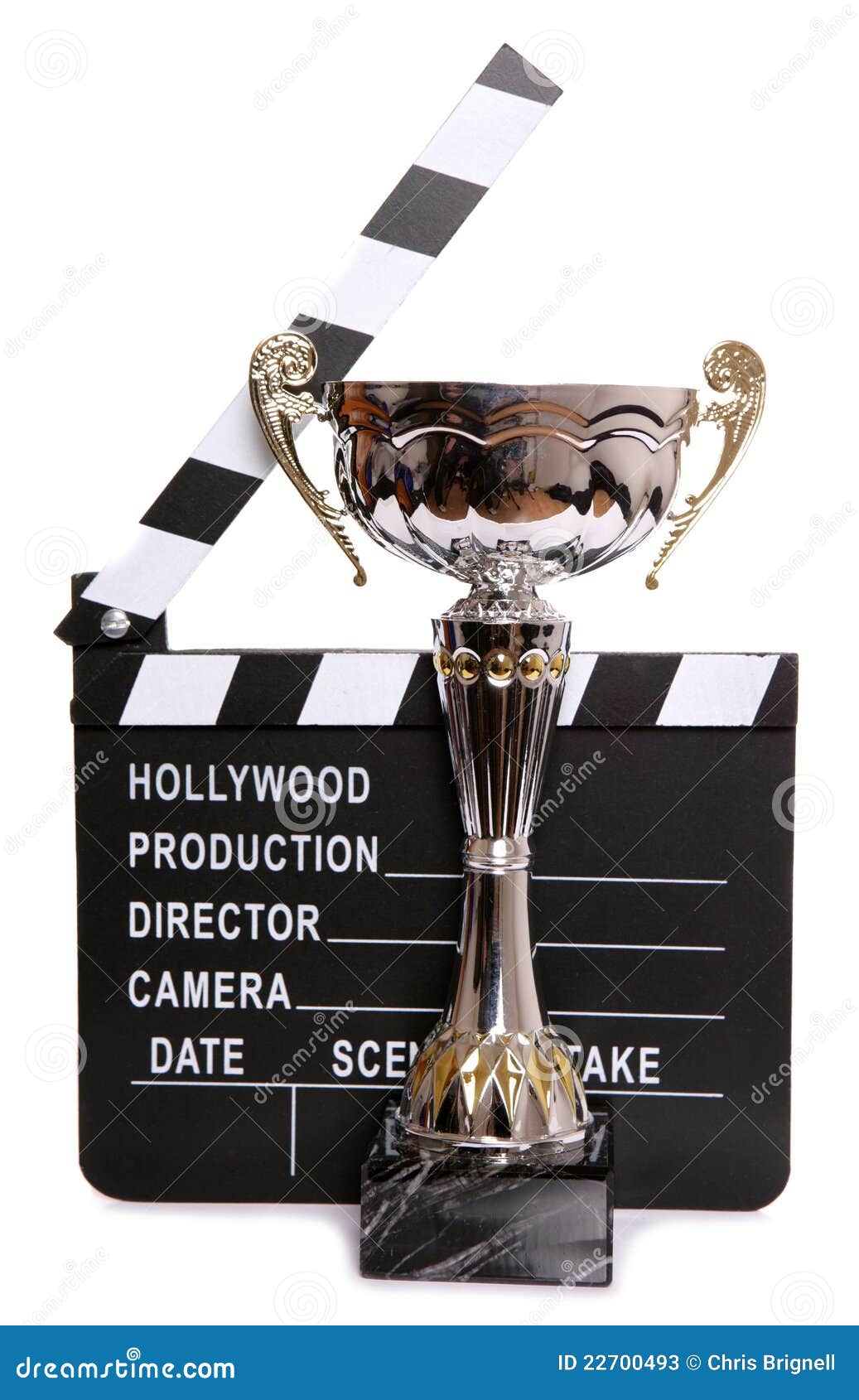 Trophy And Clapper Board Royalty-Free Stock Photo | CartoonDealer.com ...