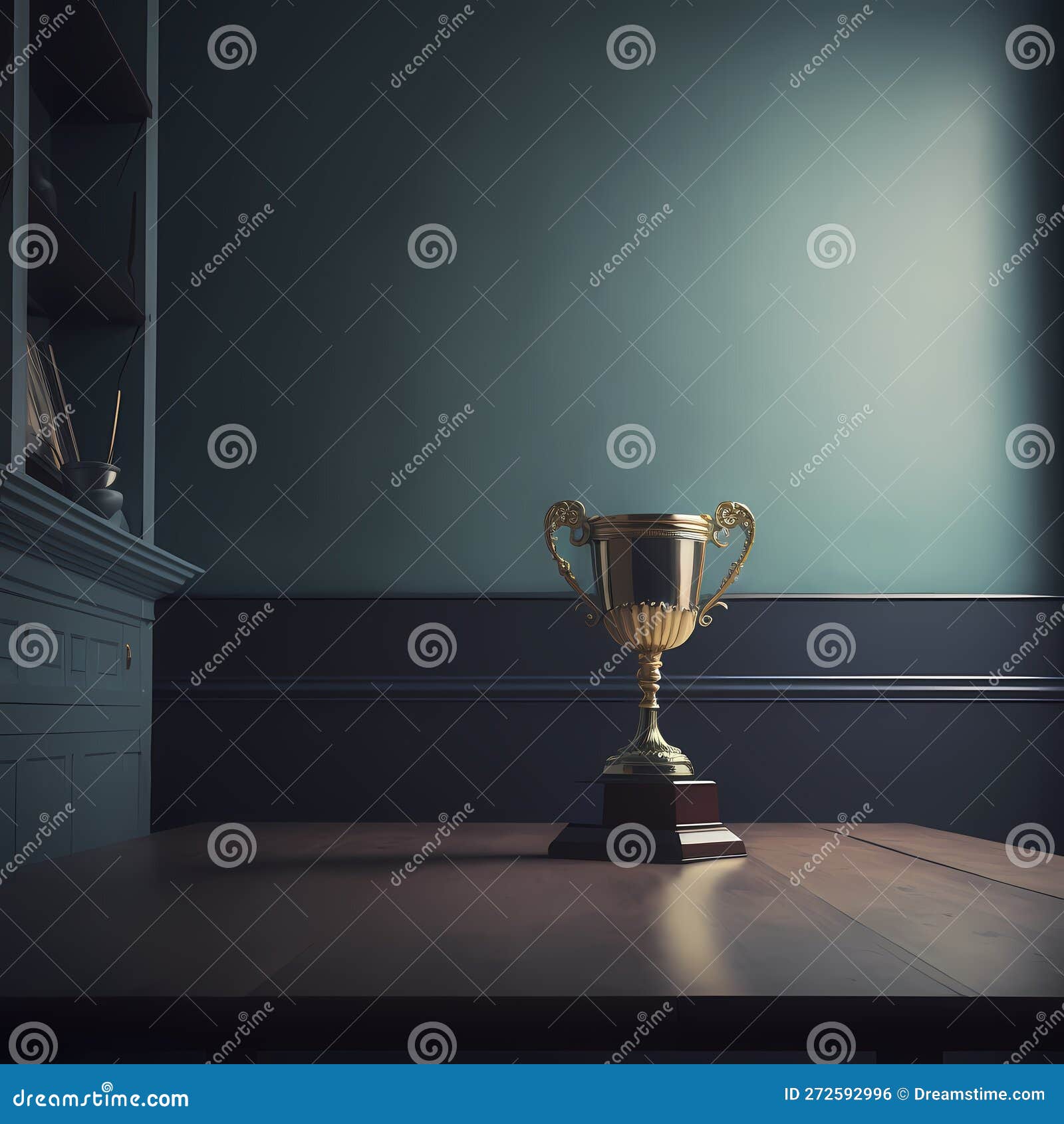Trophy in the Classroom. Generative AI Stock Illustration ...