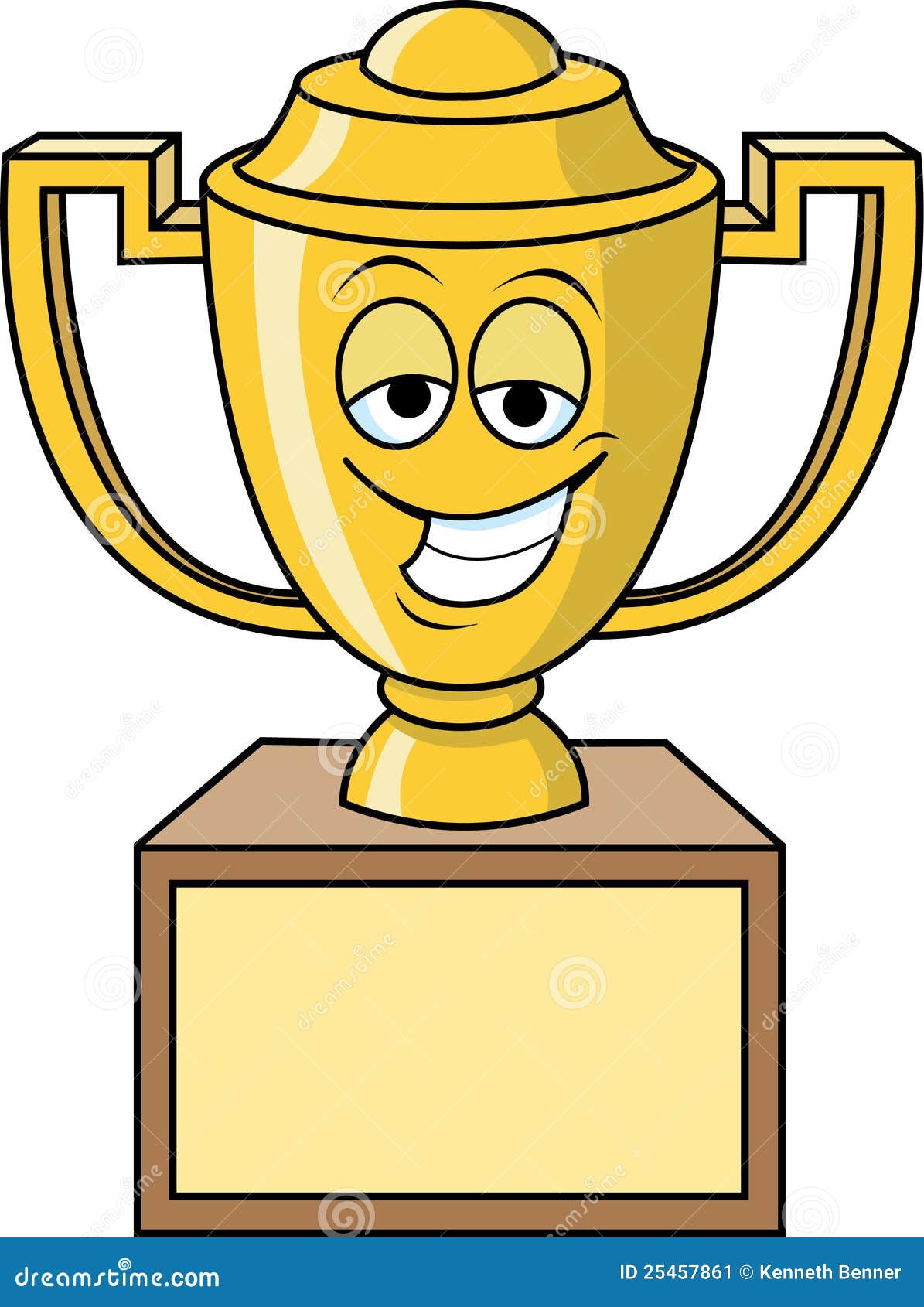 Trophy Cup stock vector. Illustration of sports, winner - 25457861