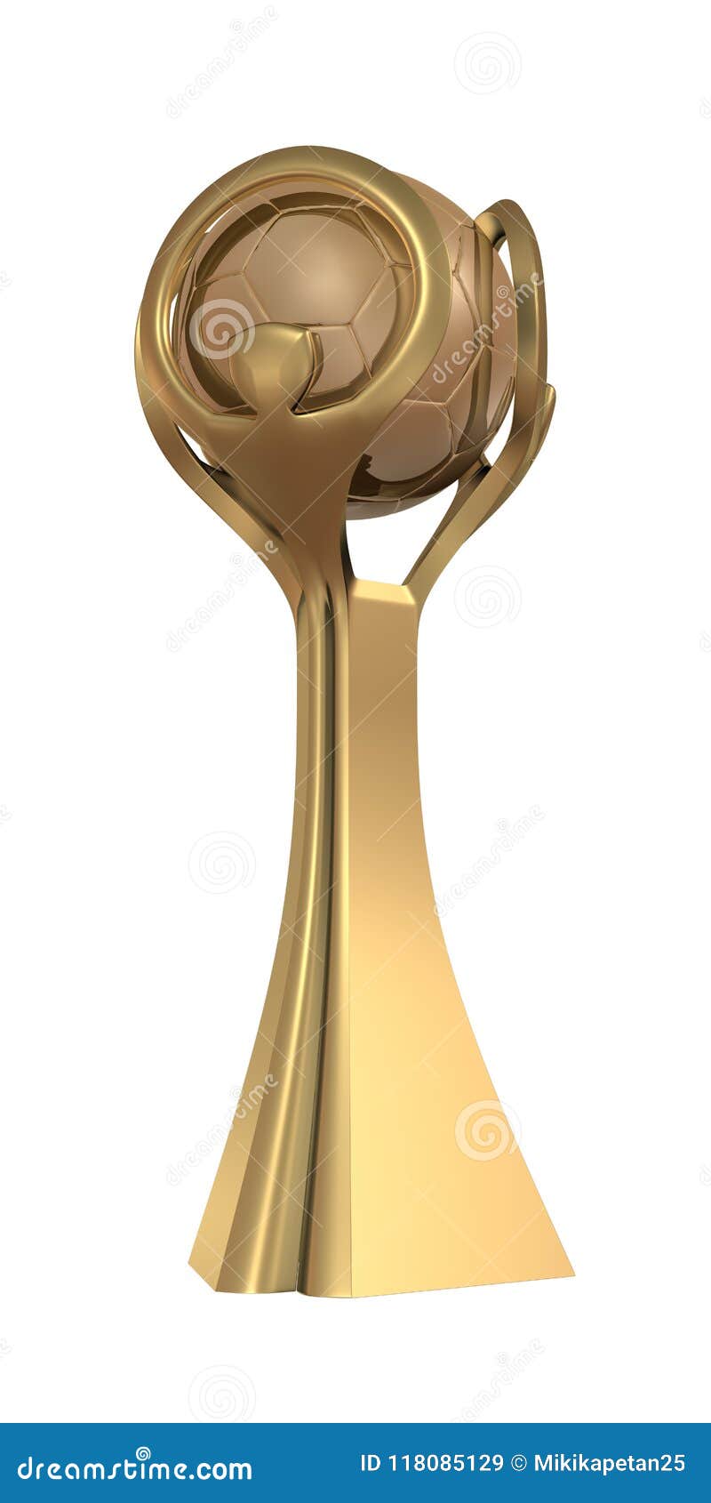 Trophy cup 3D rendering stock illustration. Illustration of isolated ...