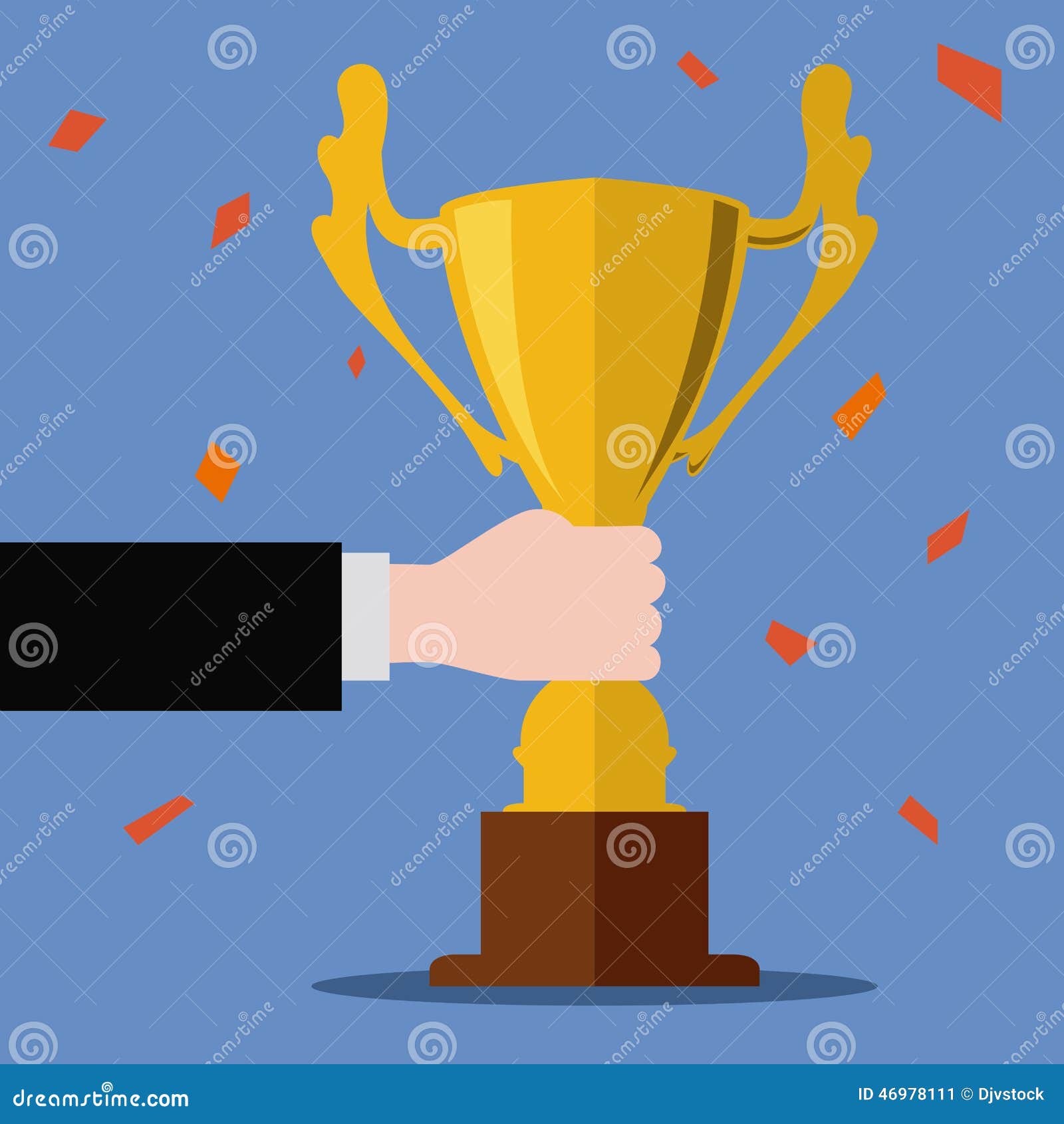 Trophy design stock vector. Illustration of metal, honor - 46978111