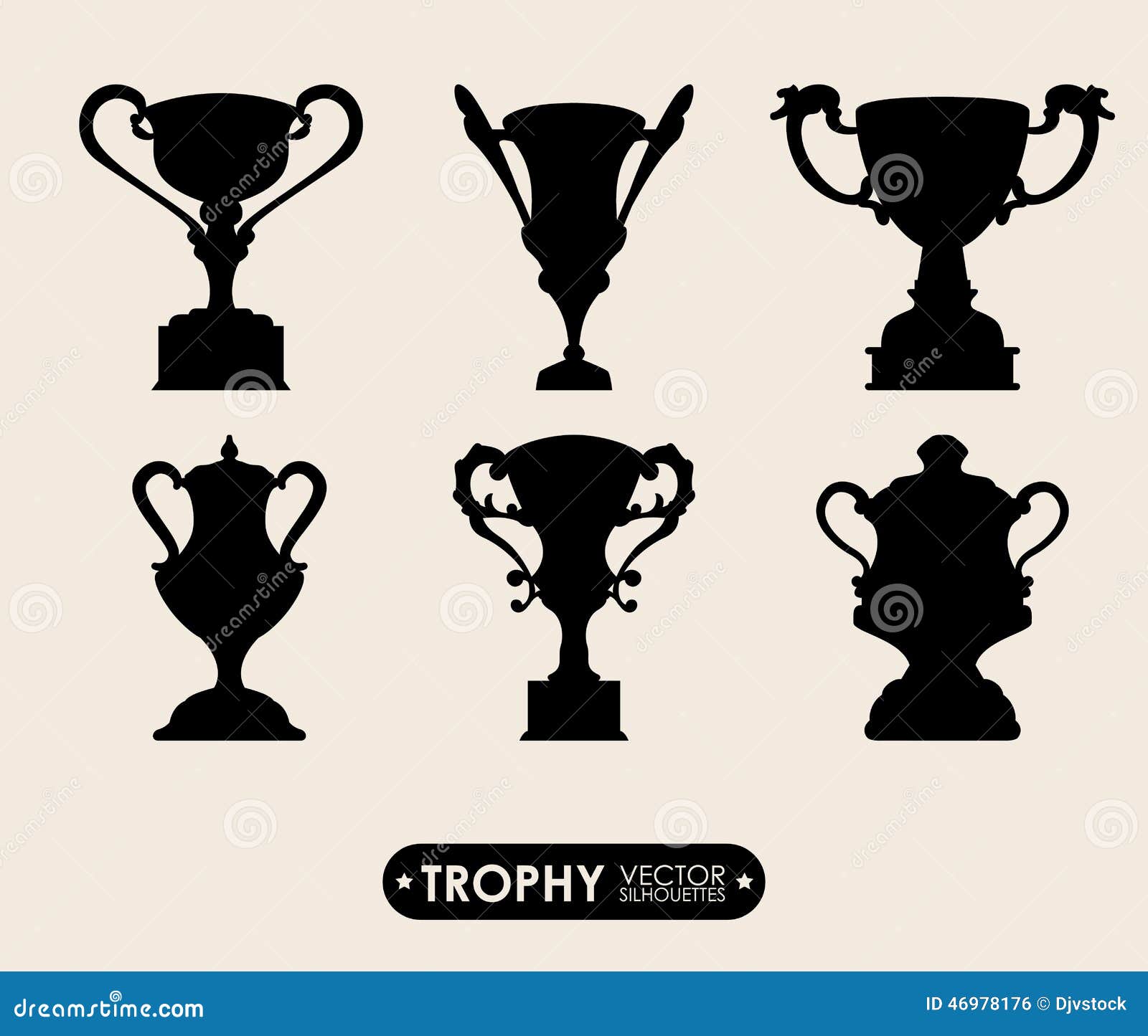 Trophy design stock vector. Illustration of victory, trophy - 46978176