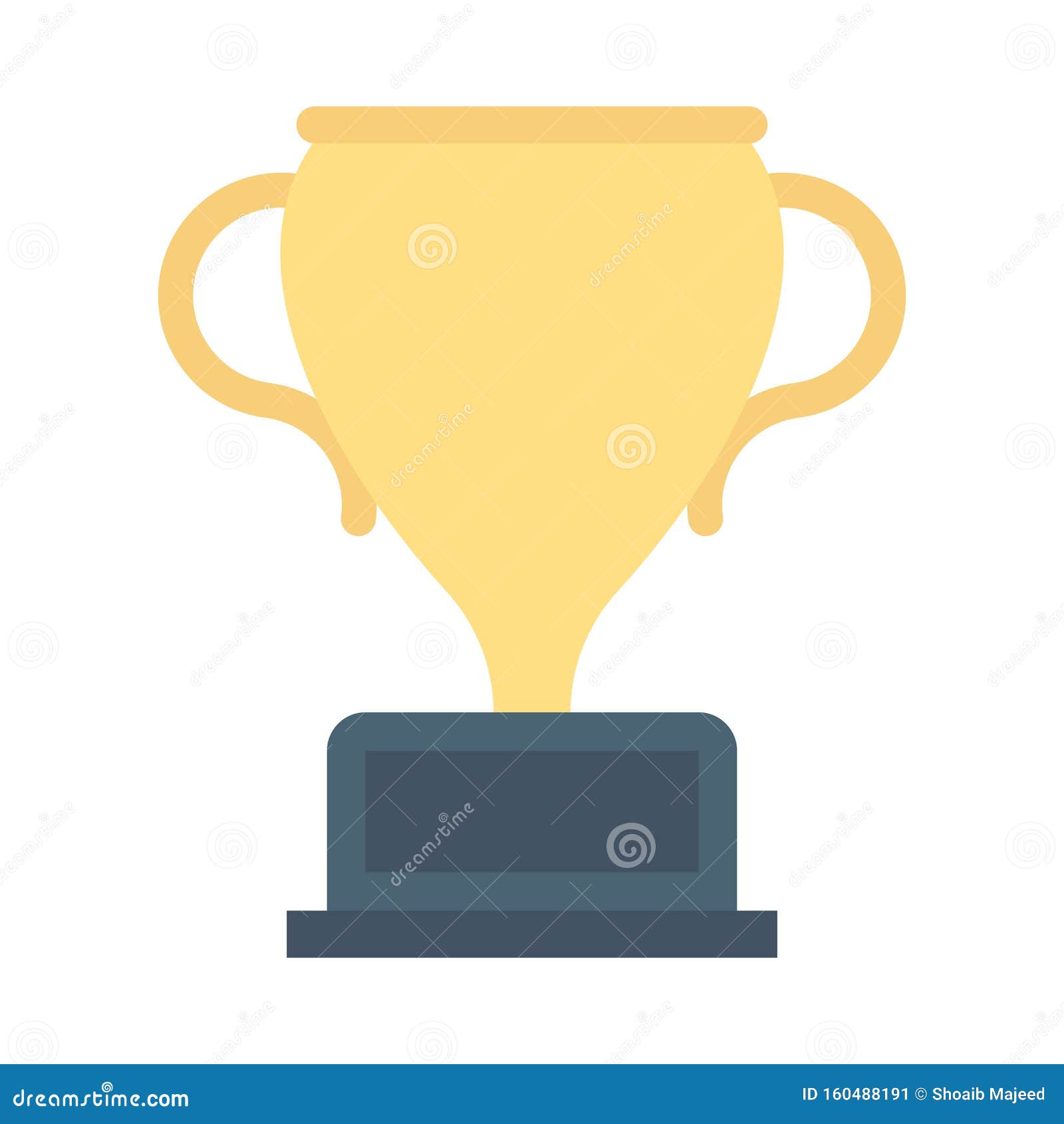 Trophy Flat Vector Icon Isolated Graphic .Style in EPS 10 Simple Flat ...