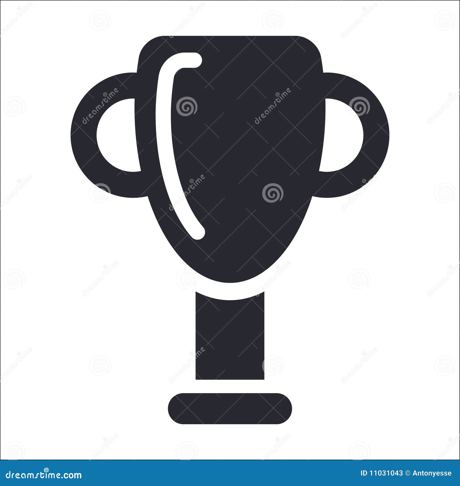 Trophy icon stock vector. Illustration of symbols, internet - 11031043