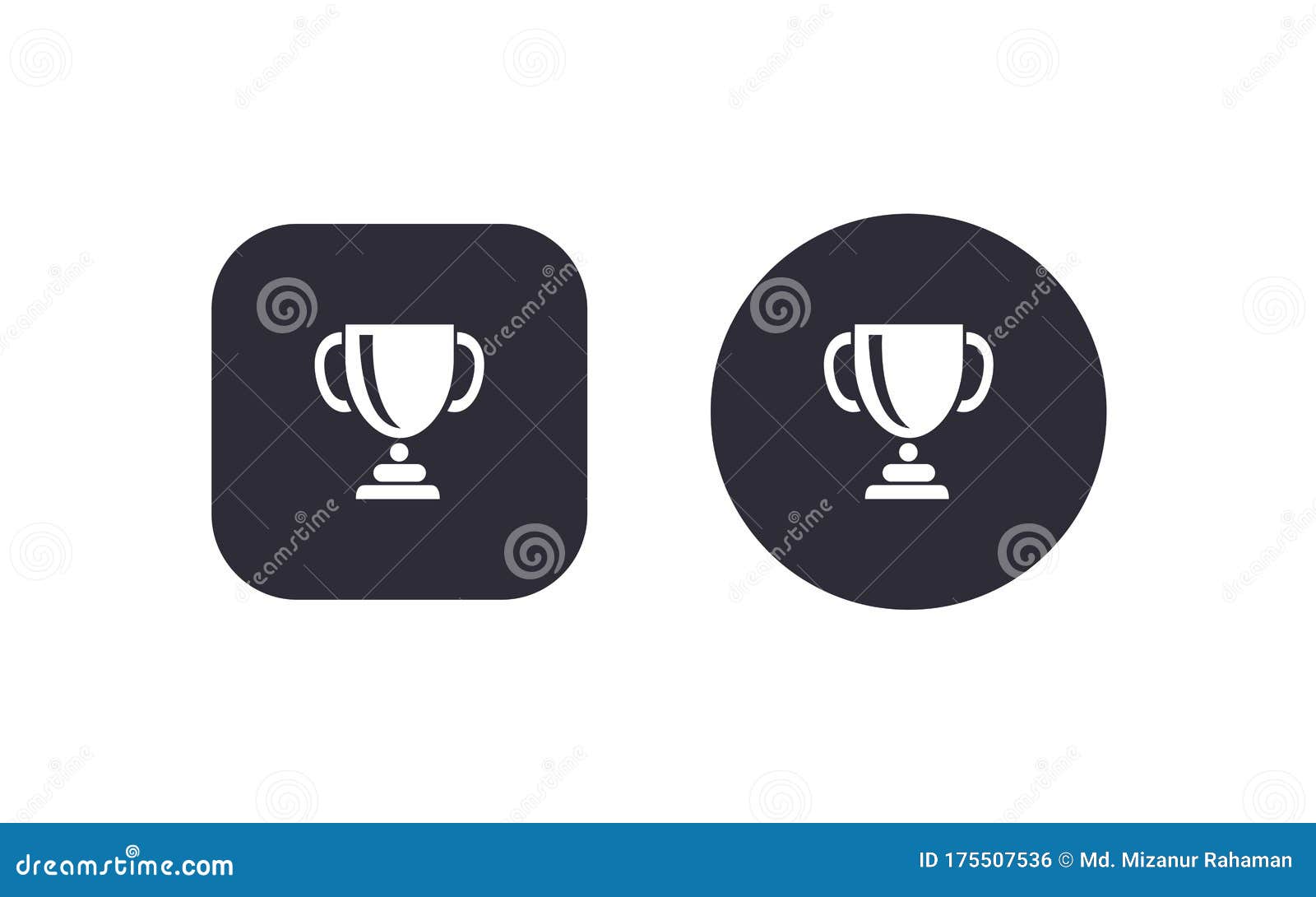 Trophy Icon Button Vector Illustration Scalable Vector Design Stock ...