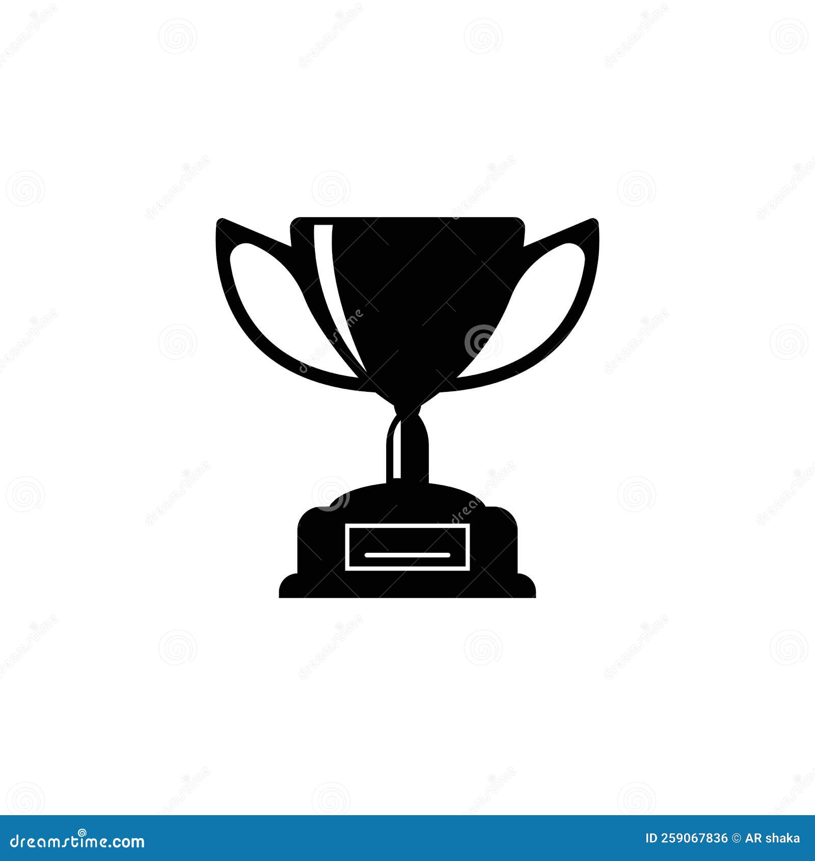 Trophy icon logo vector stock vector. Illustration of champion - 259067836