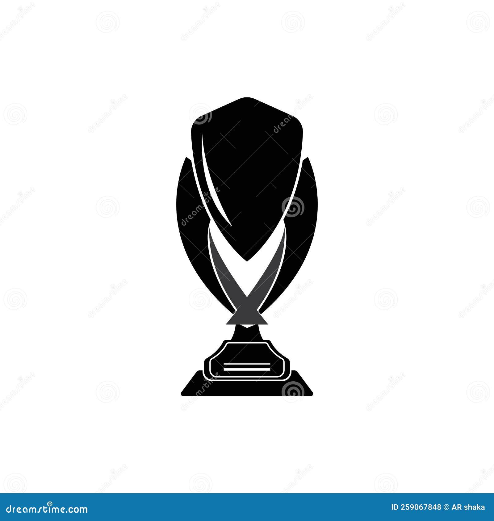 Trophy icon logo vector stock vector. Illustration of leadership ...