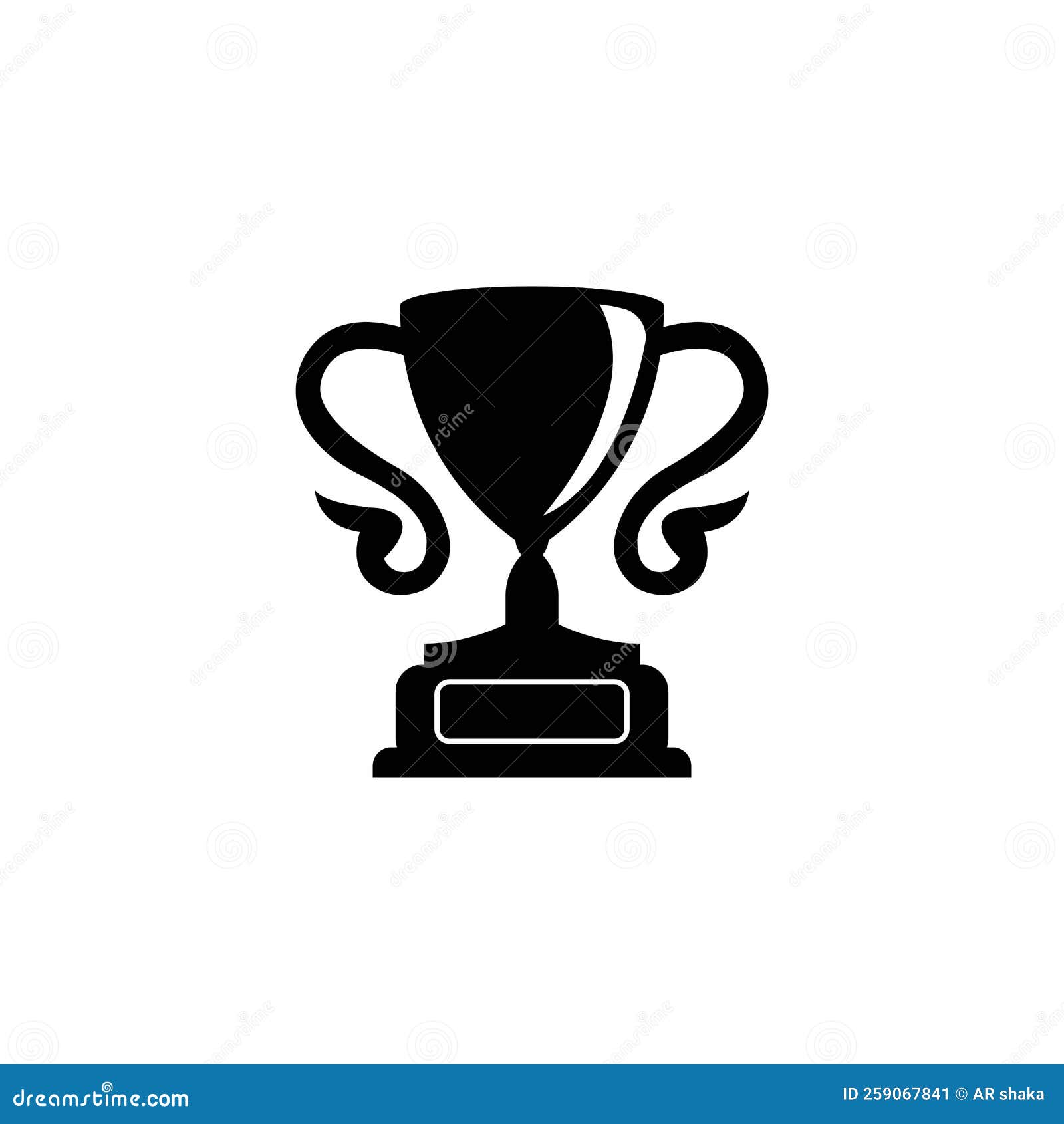 Trophy icon logo vector stock vector. Illustration of icon - 259067841