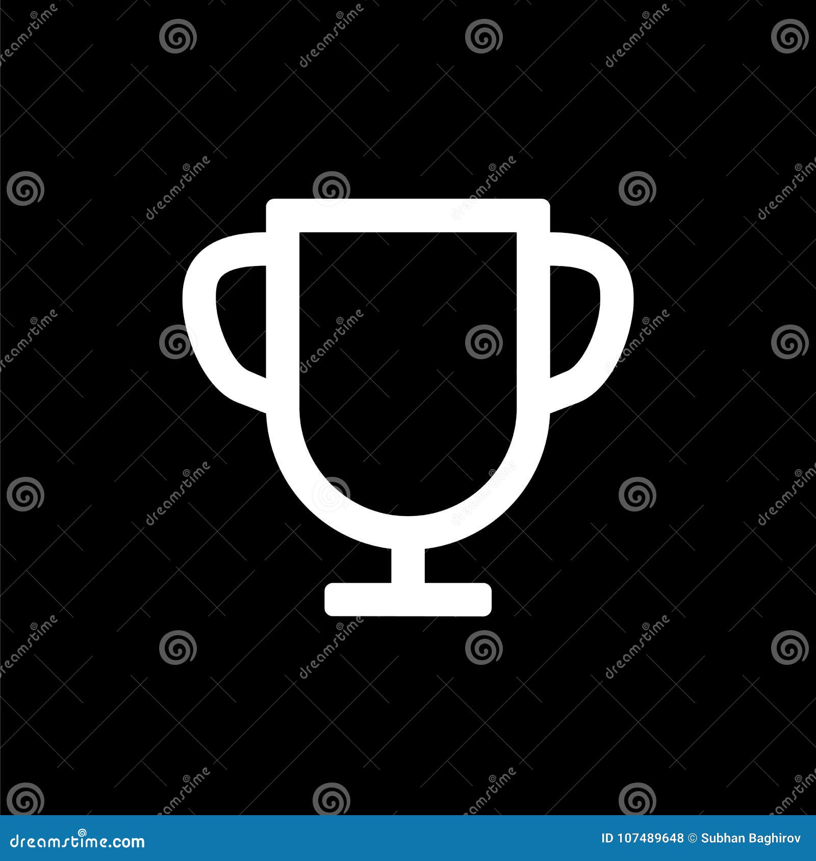Trophy Icon for Simple Flat Style Ui Design Stock Vector - Illustration ...
