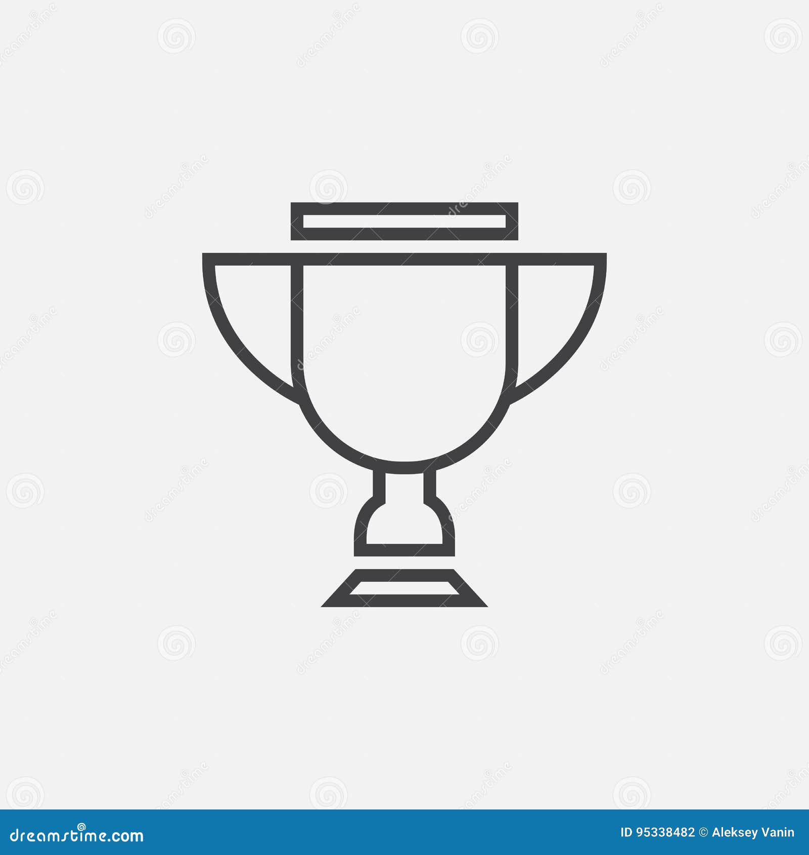 Trophy Icon Vector Isolated on Grey Stock Vector - Illustration of ...