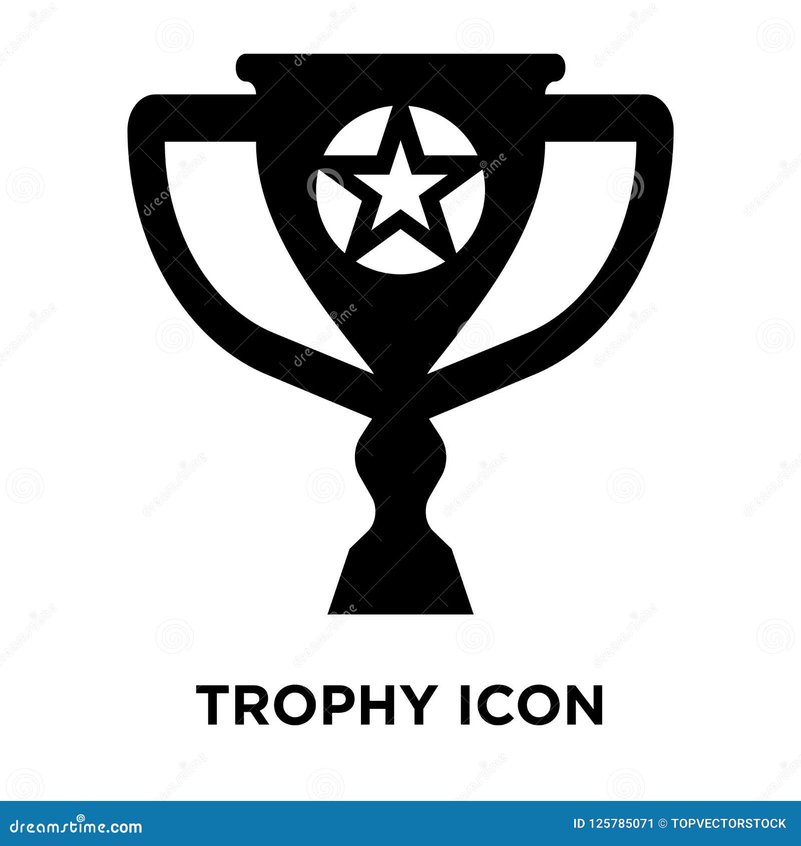 Trophy Icon Vector Isolated on White Background, Logo Concept of Stock ...