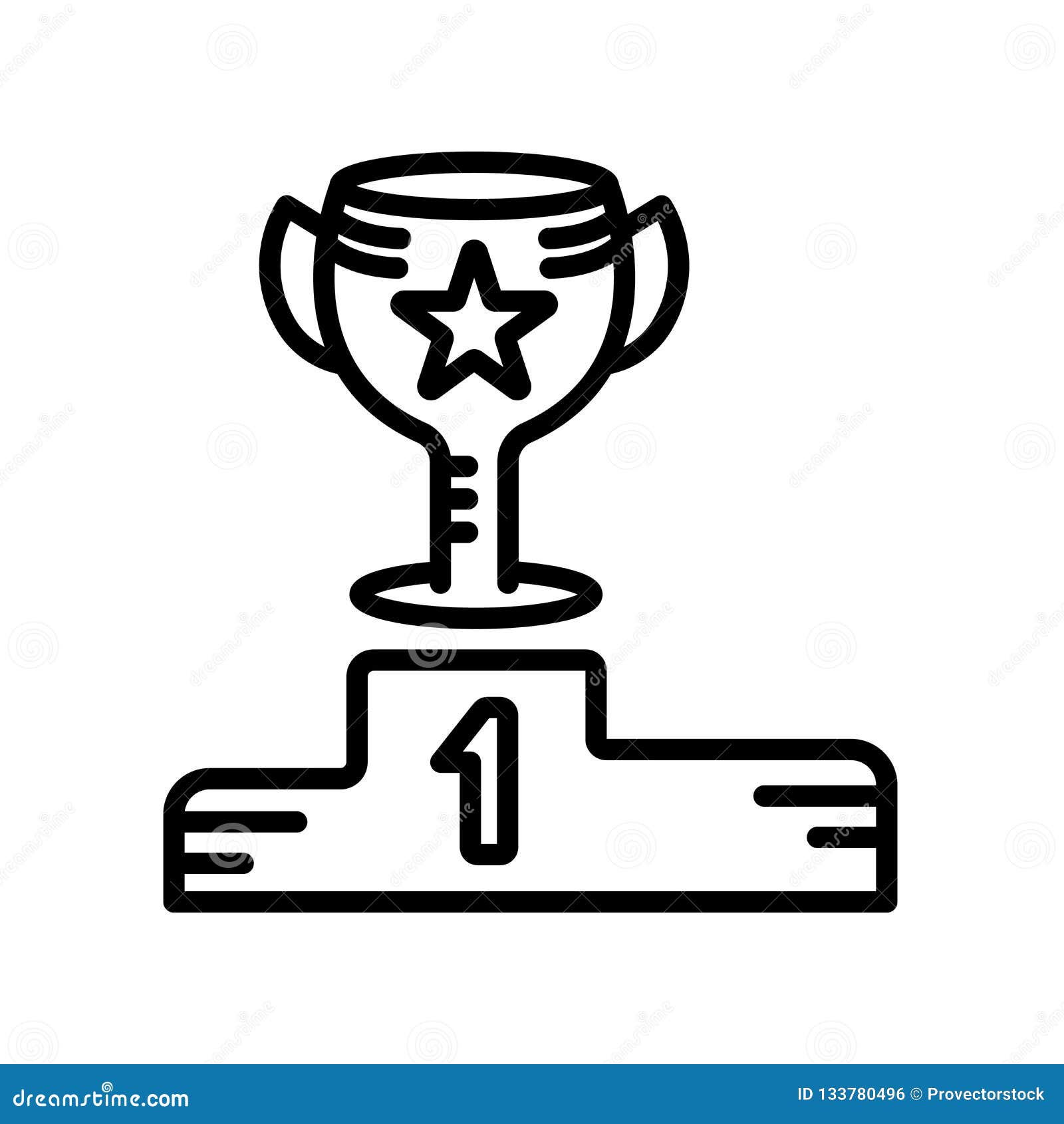 Trophy Icon Vector Sign and Symbol Isolated on White Background Stock ...