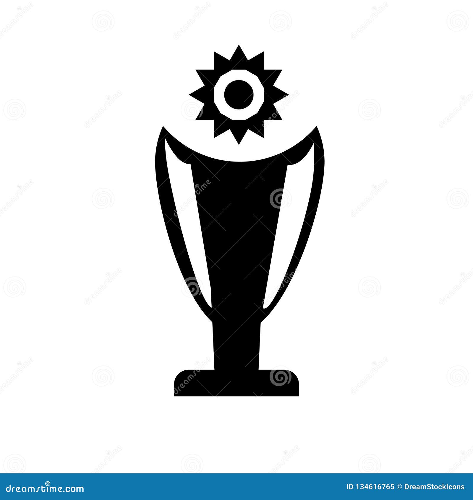 Trophy Icon Vector Sign and Symbol Isolated on White Background, Trophy ...
