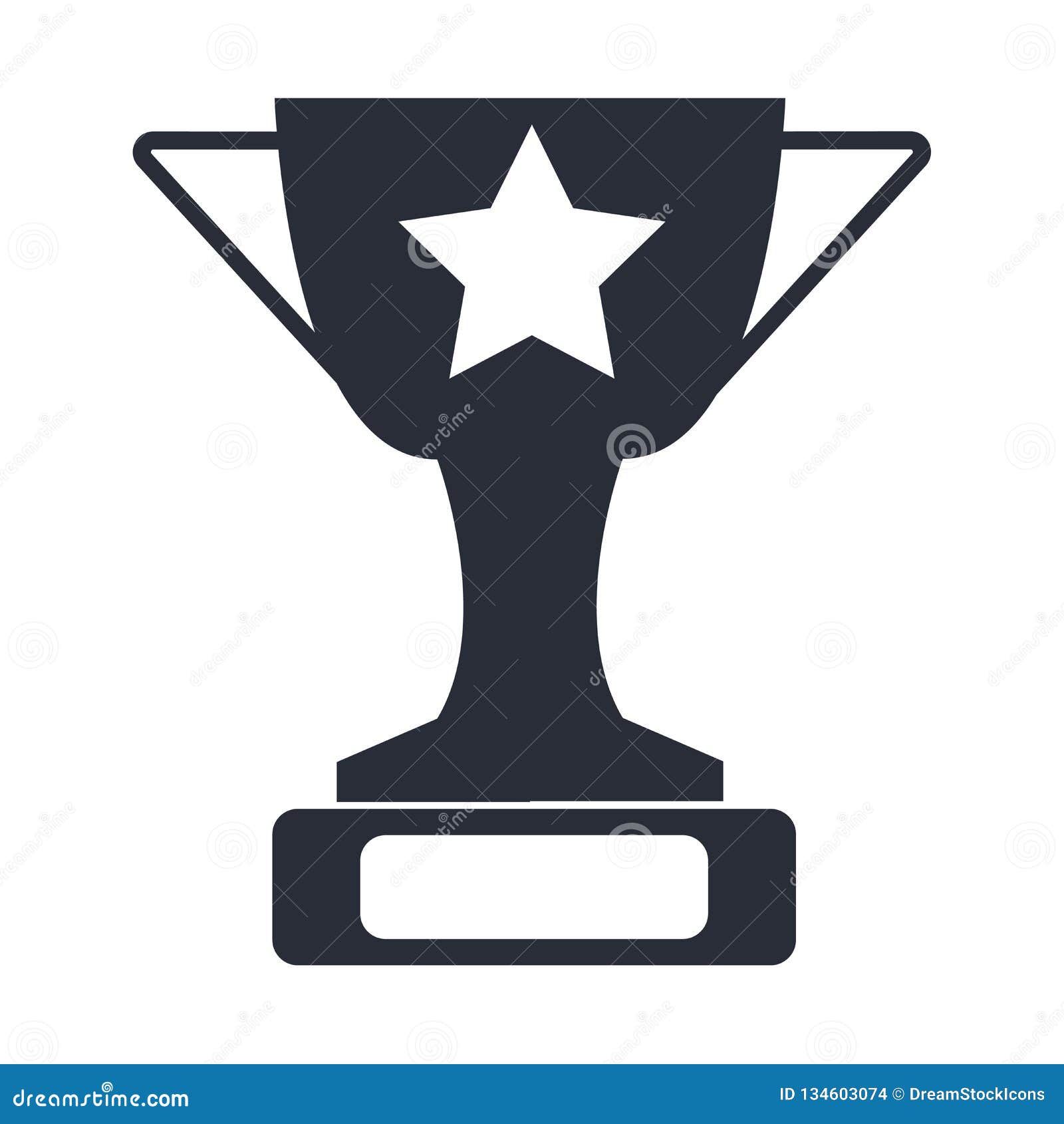 Trophy Icon Vector Sign and Symbol Isolated on White Background, Trophy ...