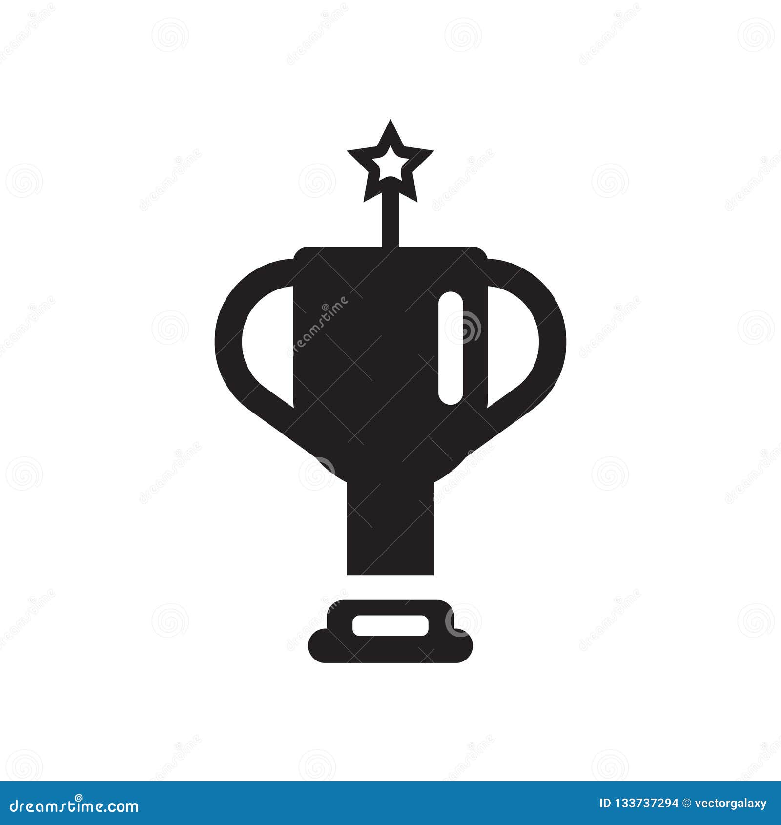 Trophy Icon Vector Sign and Symbol Isolated on White Background Stock ...