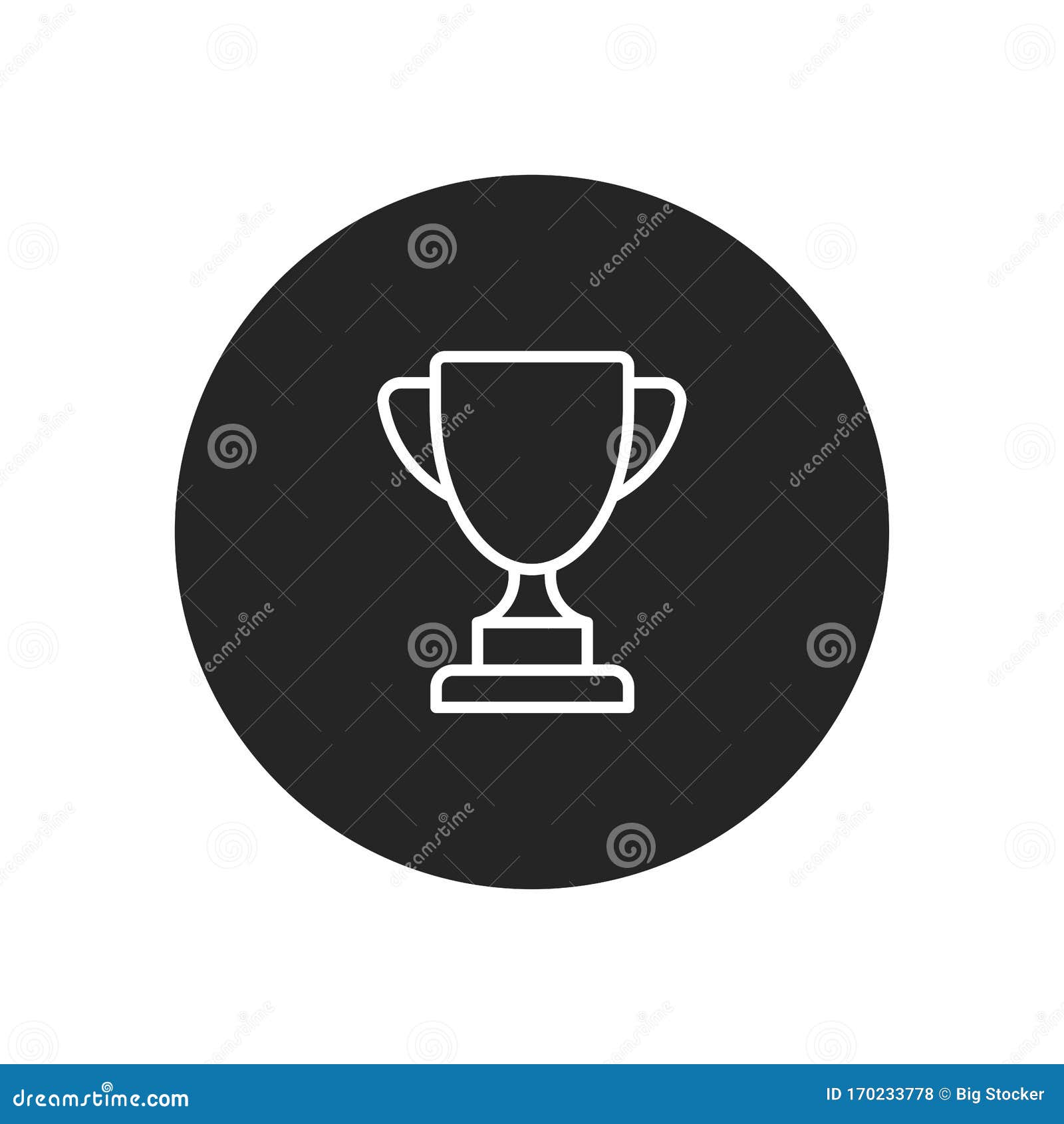 Trophy Icon Vector. Simple Trophy Sign in Modern Design Style for Web ...