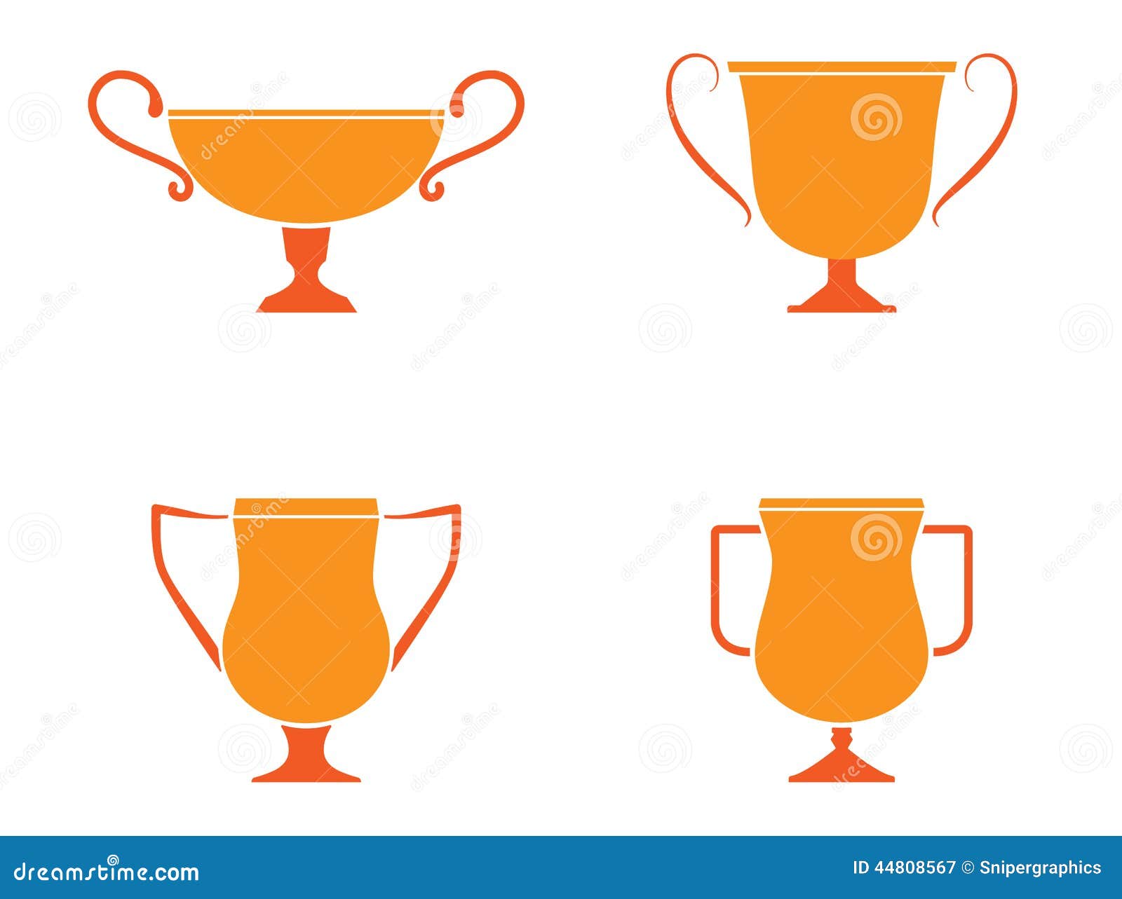 Trophy illustrations stock vector. Illustration of protection - 44808567