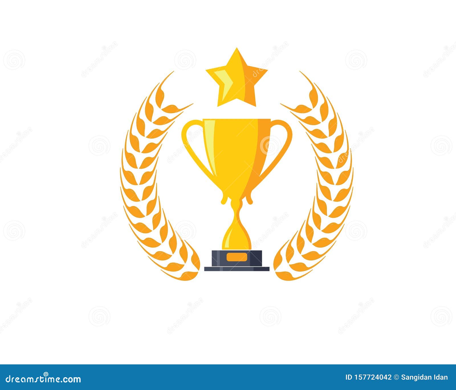 Trophy Illustrationsvektor Logo-Symbol Der Gewinner-Illustration Vektor ...