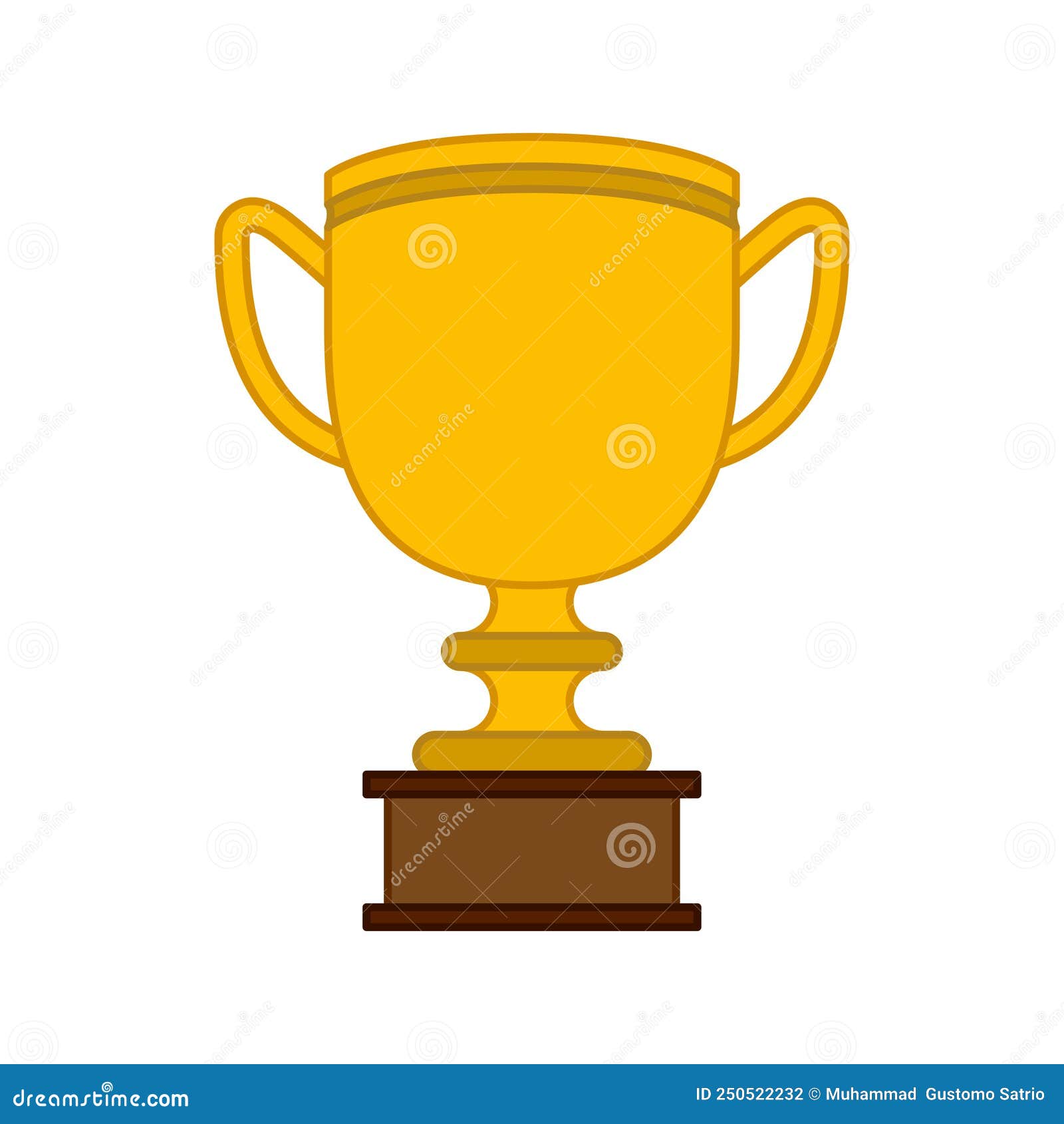 Trophy Isolated on White Background. Vector Stock Vector - Illustration ...