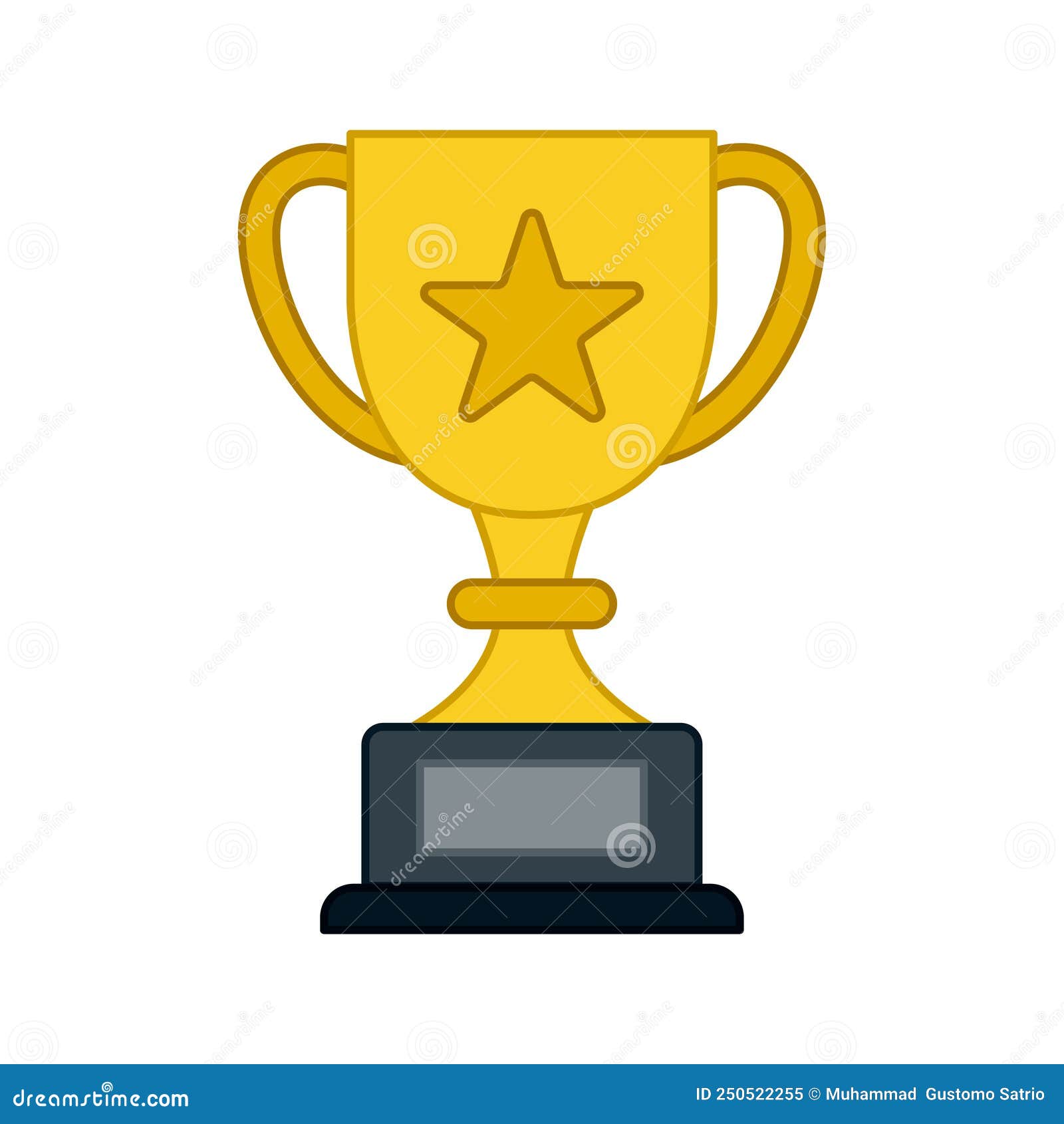 Trophy Isolated on White Background. Vector Stock Vector - Illustration ...