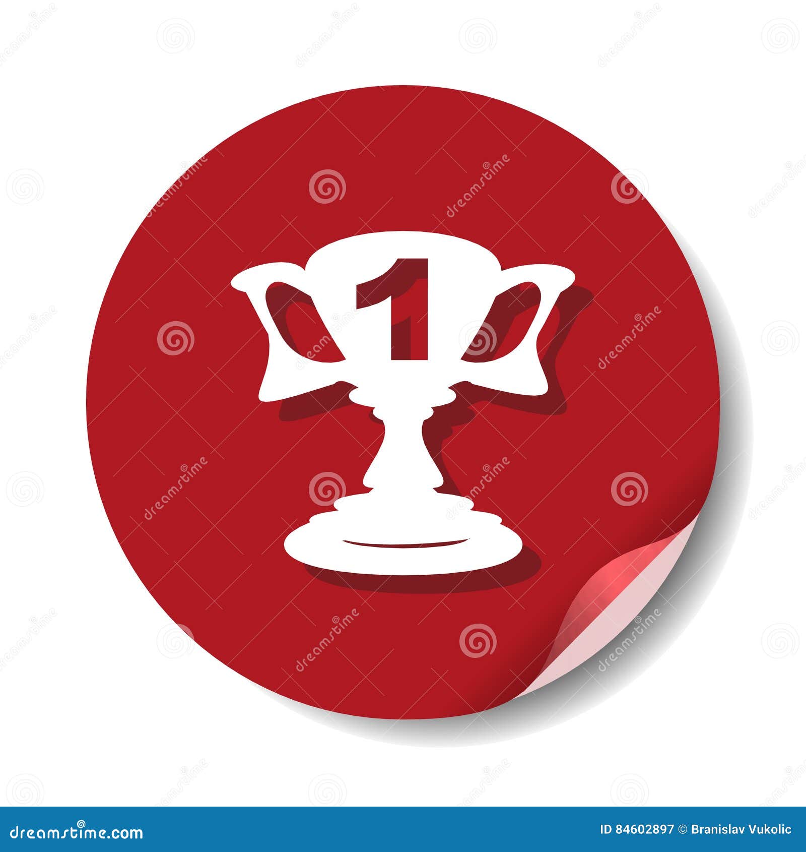 Trophy label, illustration stock illustration. Illustration of sports ...