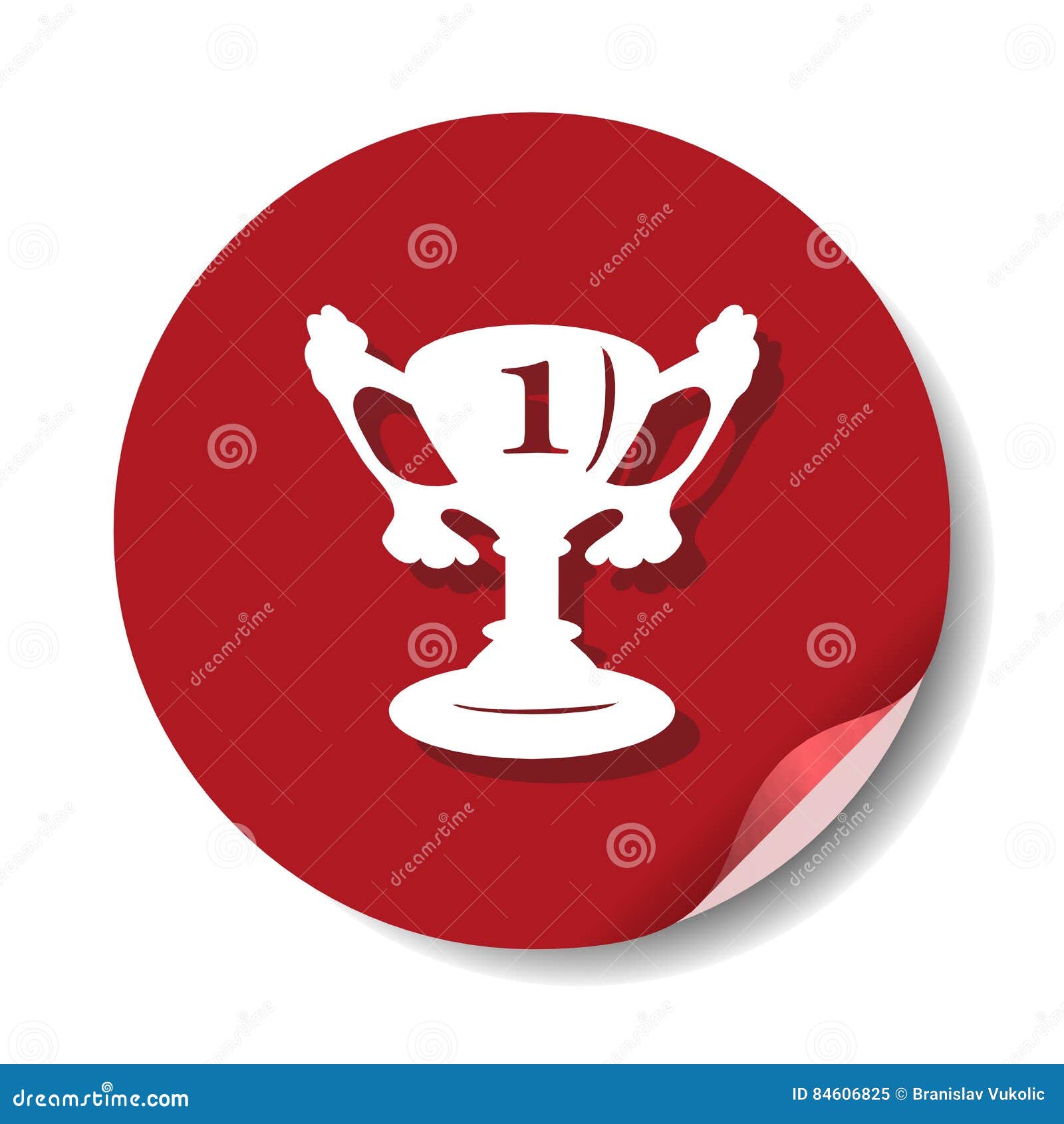 Trophy label, illustration stock illustration. Illustration of market ...