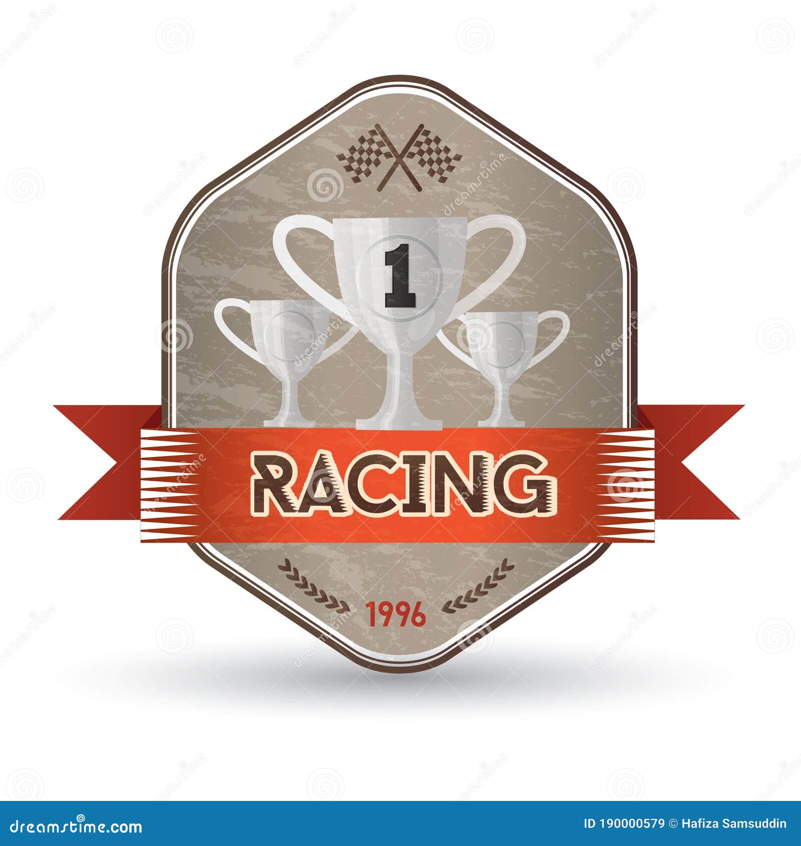 Trophy Label. Vector Illustration Decorative Design Stock Vector ...